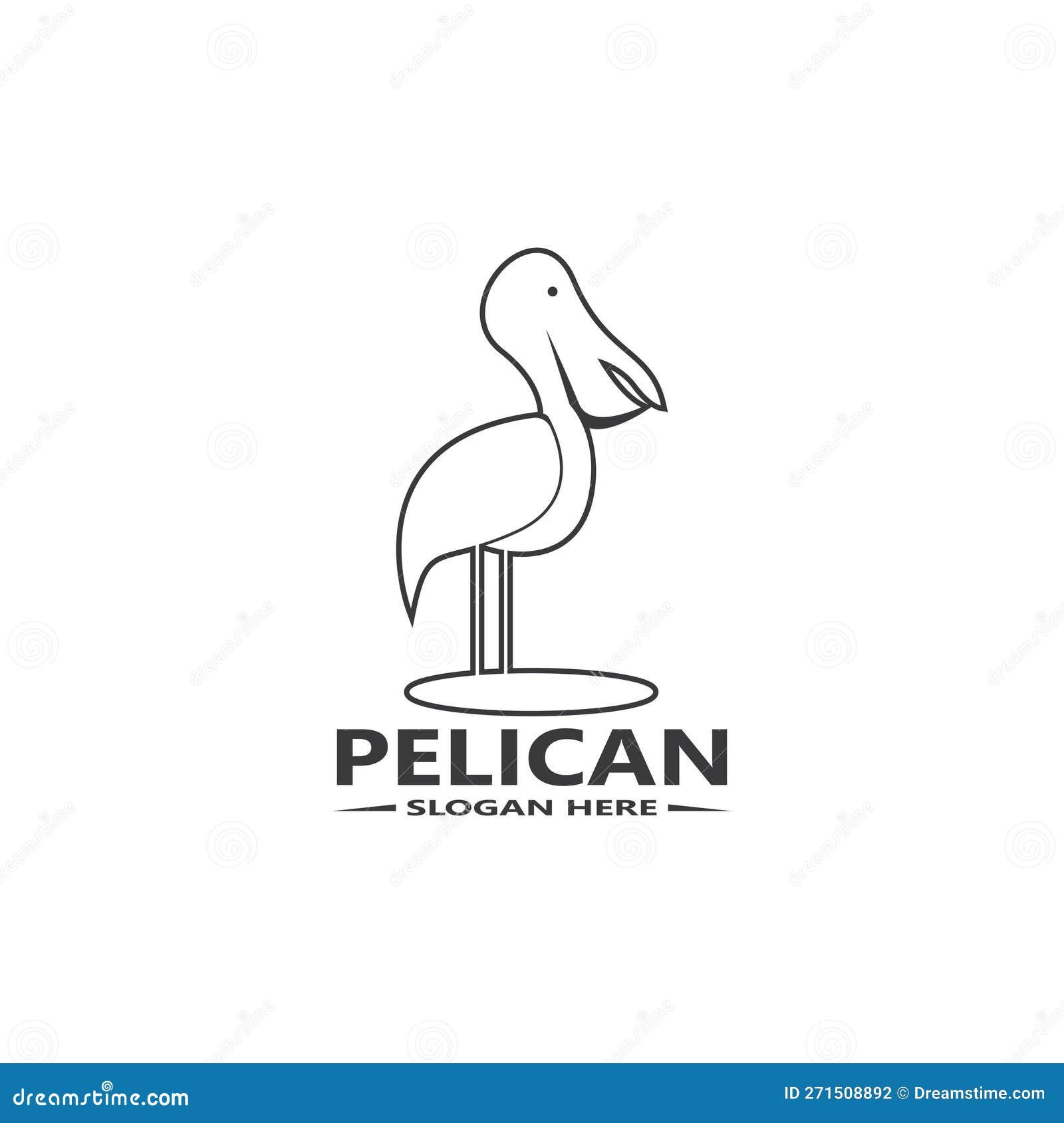 Pelican Simple Logo Vector Illustration Stock Illustration ...