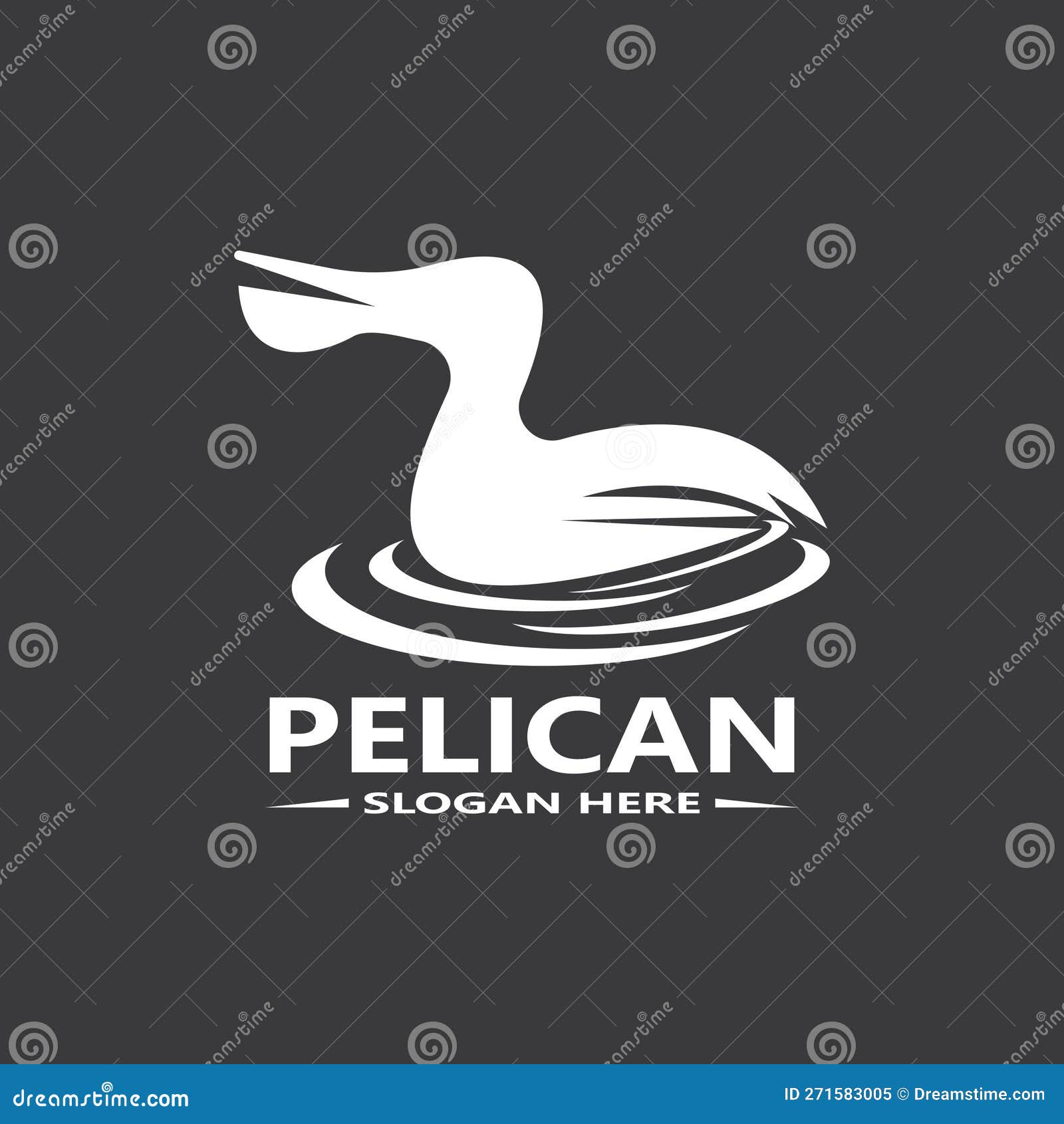 Pelican Simple Logo Vector Illustration Stock Illustration ...