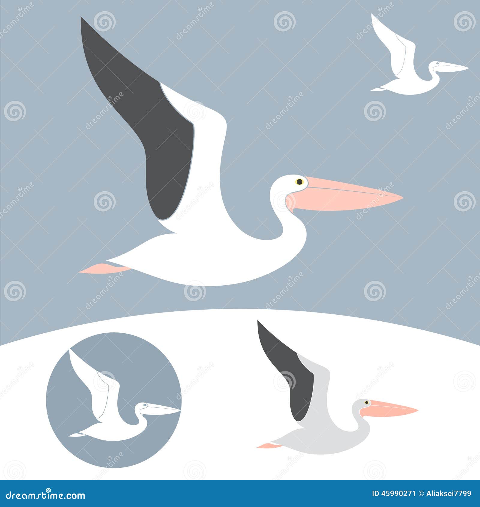 Pelican stock vector. Illustration of wild, abstract - 45990271