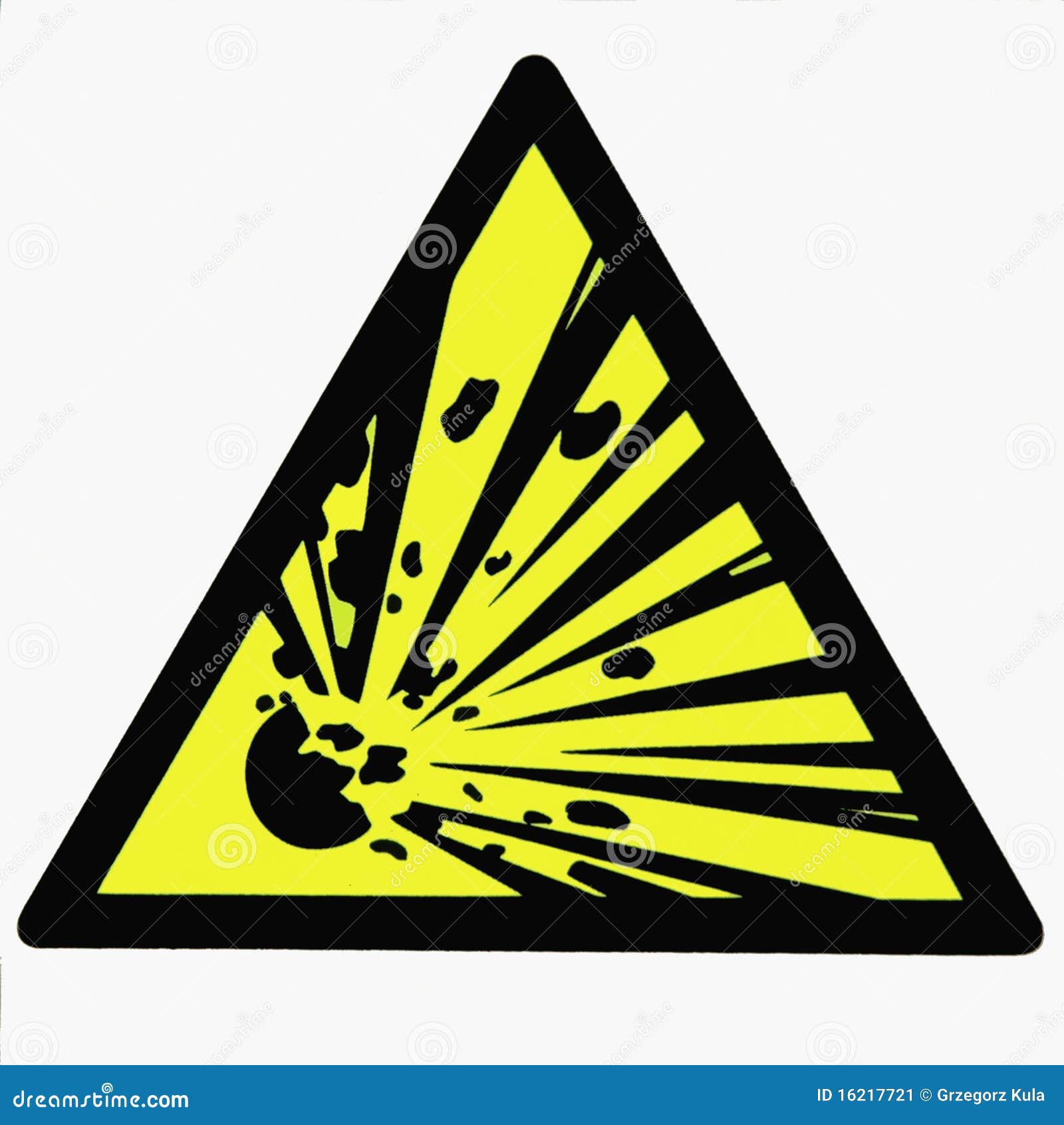 Peligro de la explosión stock de ilustración. Ilustración de seguridad ...