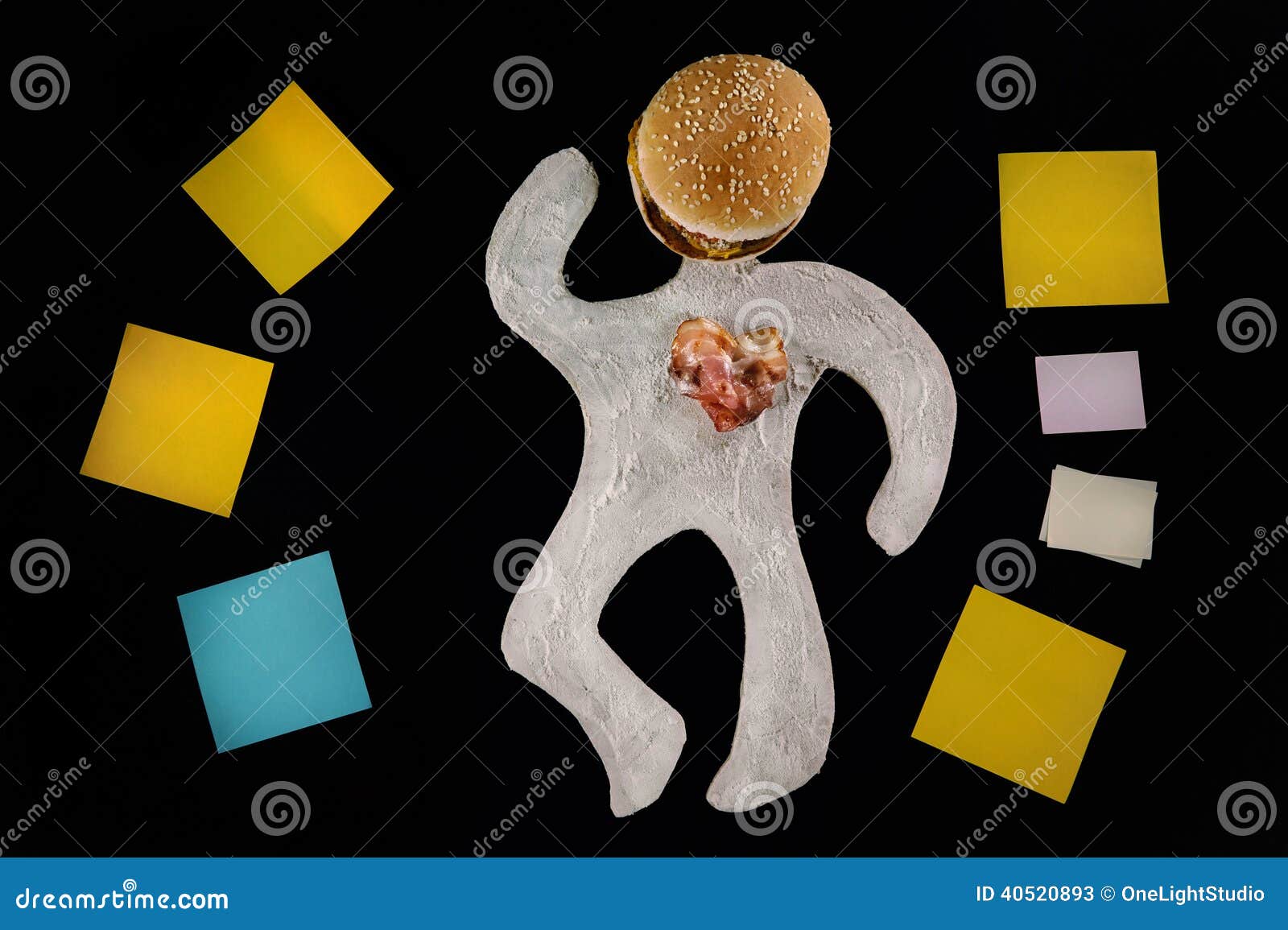 Peligro Malsano De La Comida Conocimiento Imagen de archivo - Imagen de ...