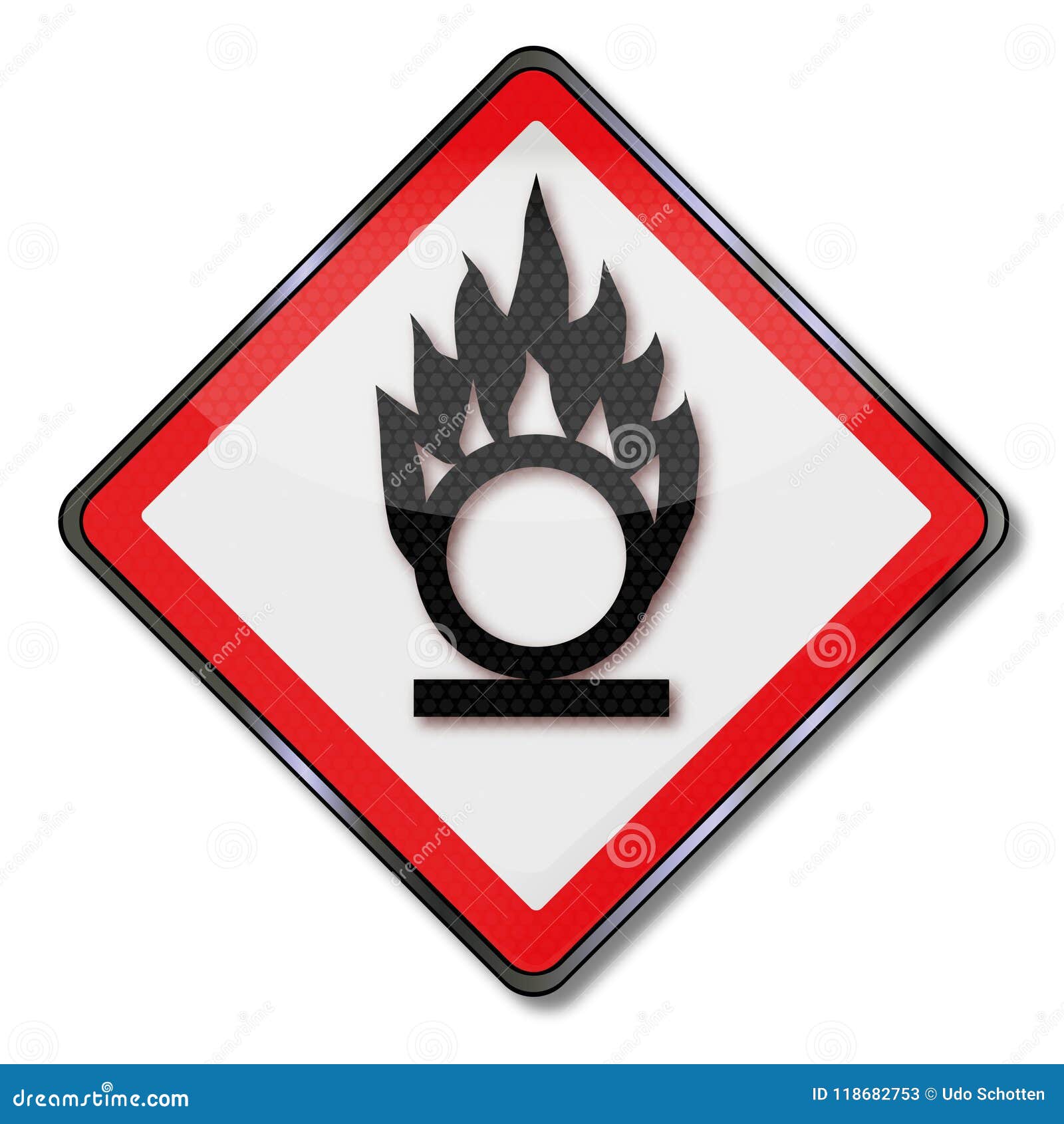 Peligro Que Oxida Y Oxidante Ilustración del Vector - Ilustración de ...