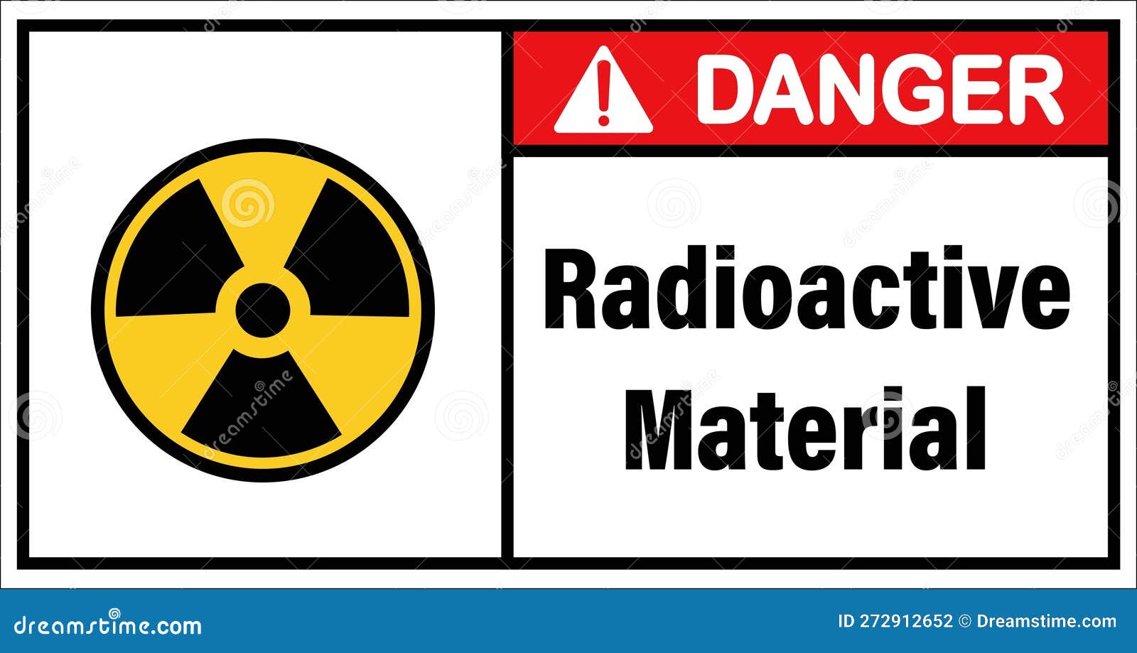 Peligro Radiactivo De Materiales Radiactivos Ilustración del Vector ...