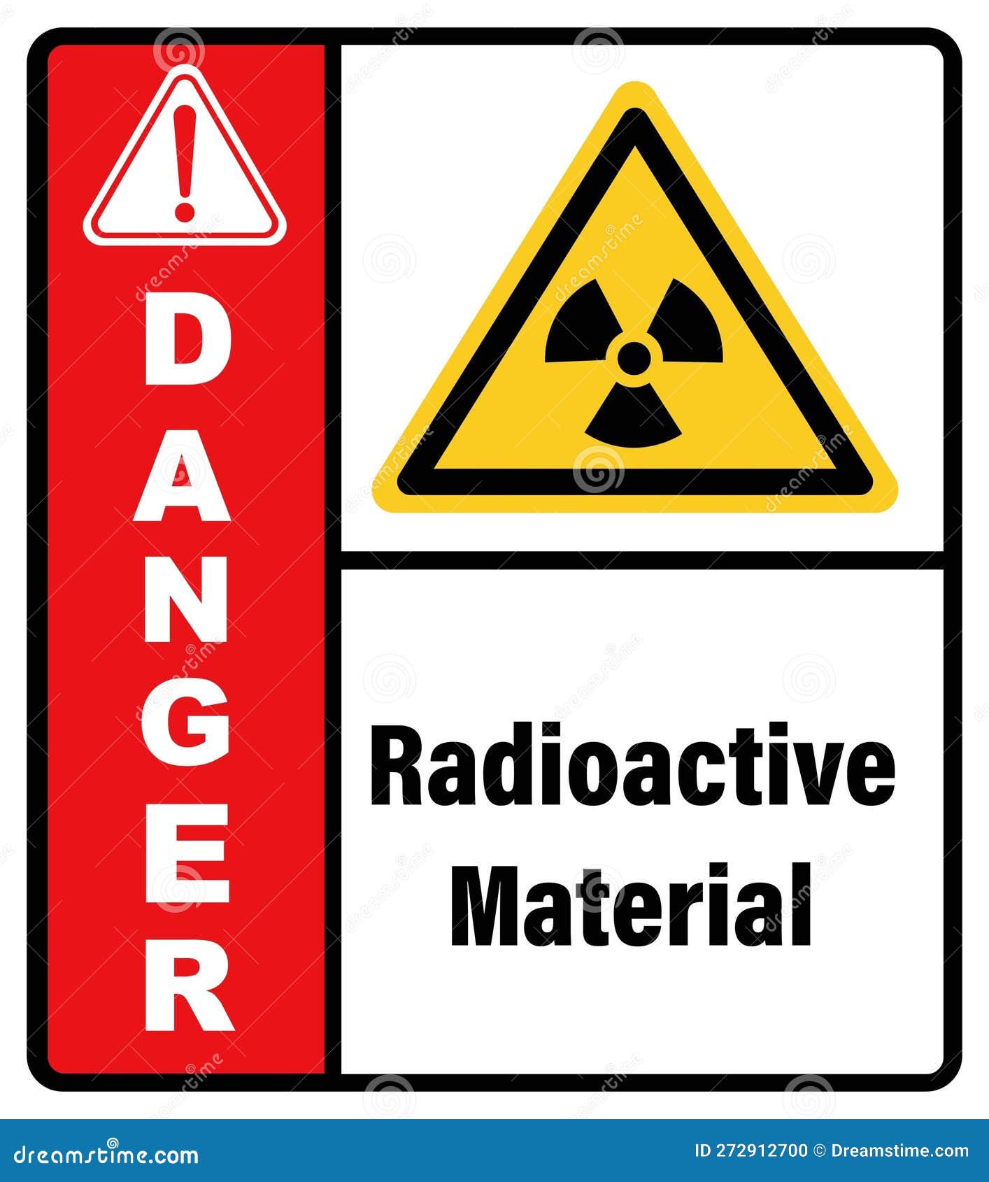 Peligro Radiactivo De Materiales Radiactivos Ilustración del Vector ...