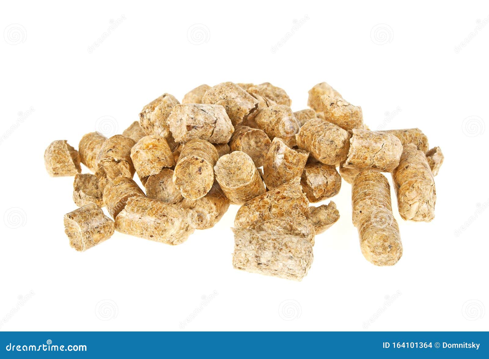 Pelleted Compound Feed Isolated on White Background Stock Photo - Image ...