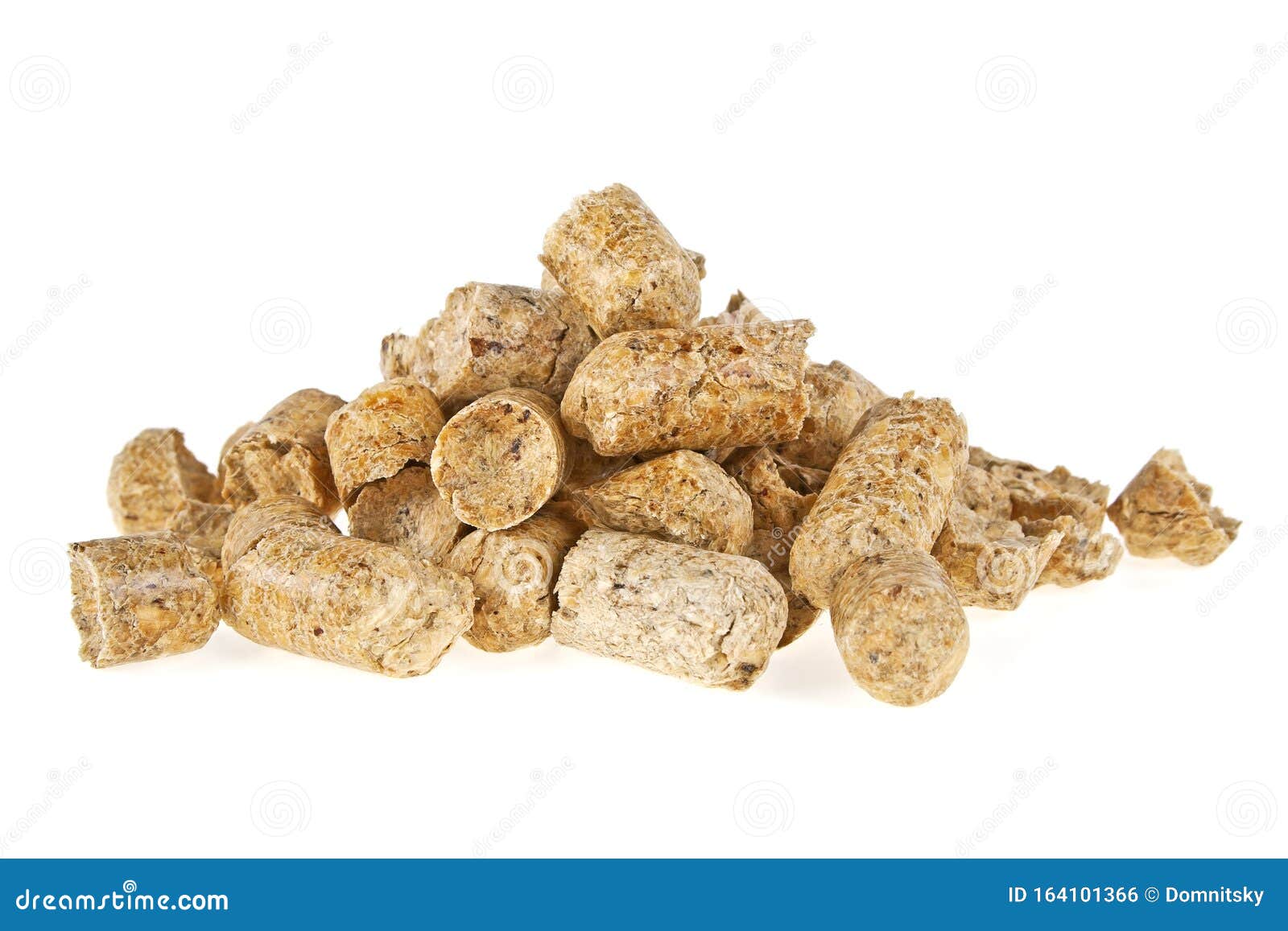 Pelleted Compound Feed Isolated on White Background Stock Photo - Image ...