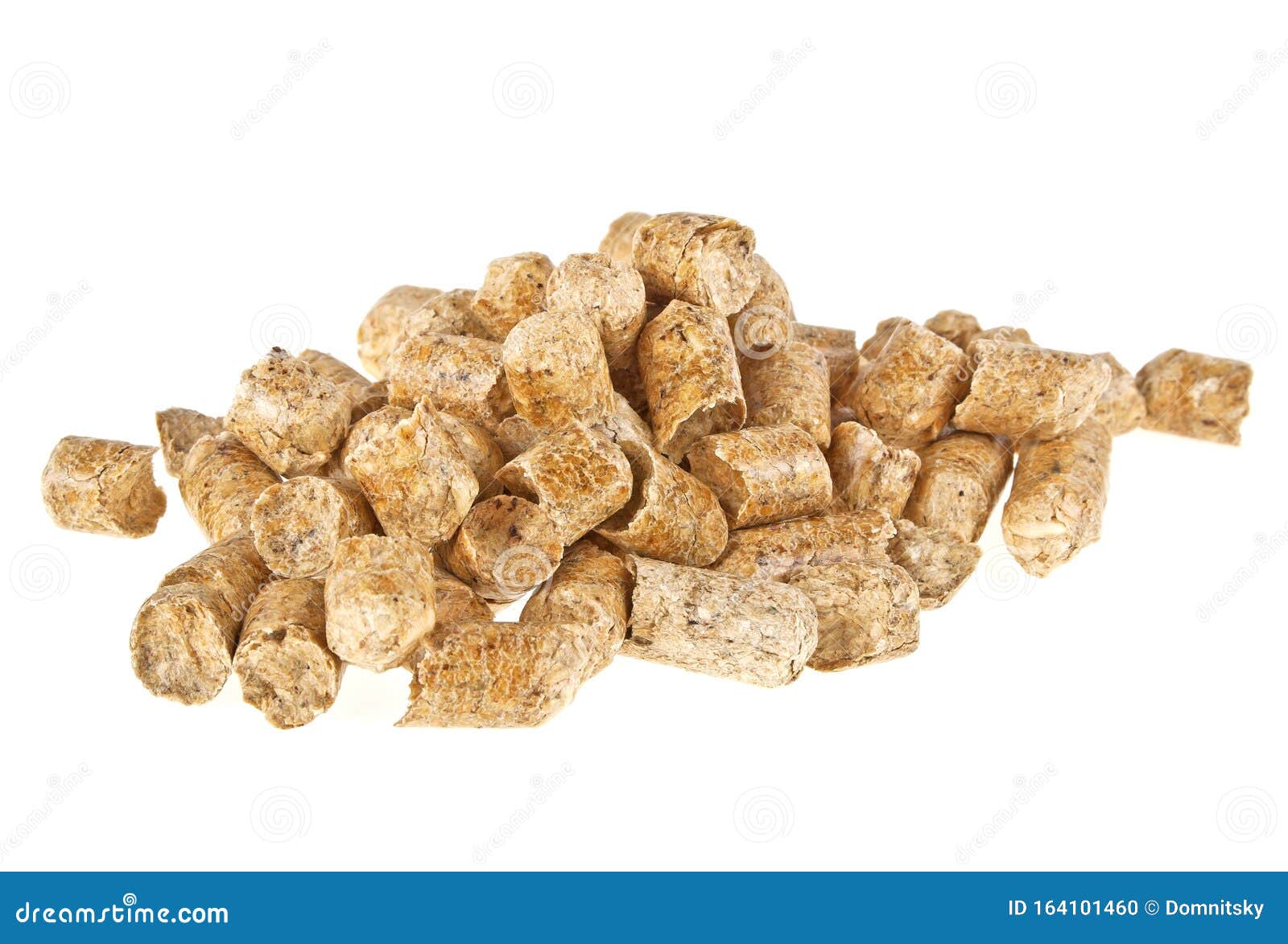Pelleted Compound Feed Isolated on White Background Stock Photo - Image ...