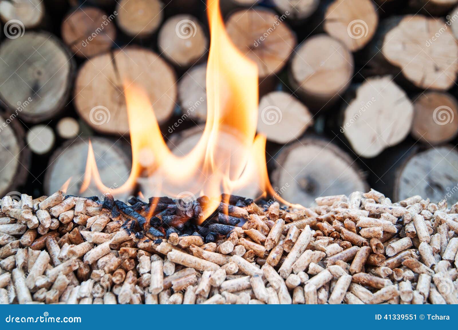 Pellets-Biomass stock image. Image of burn, flame, tree - 41339551