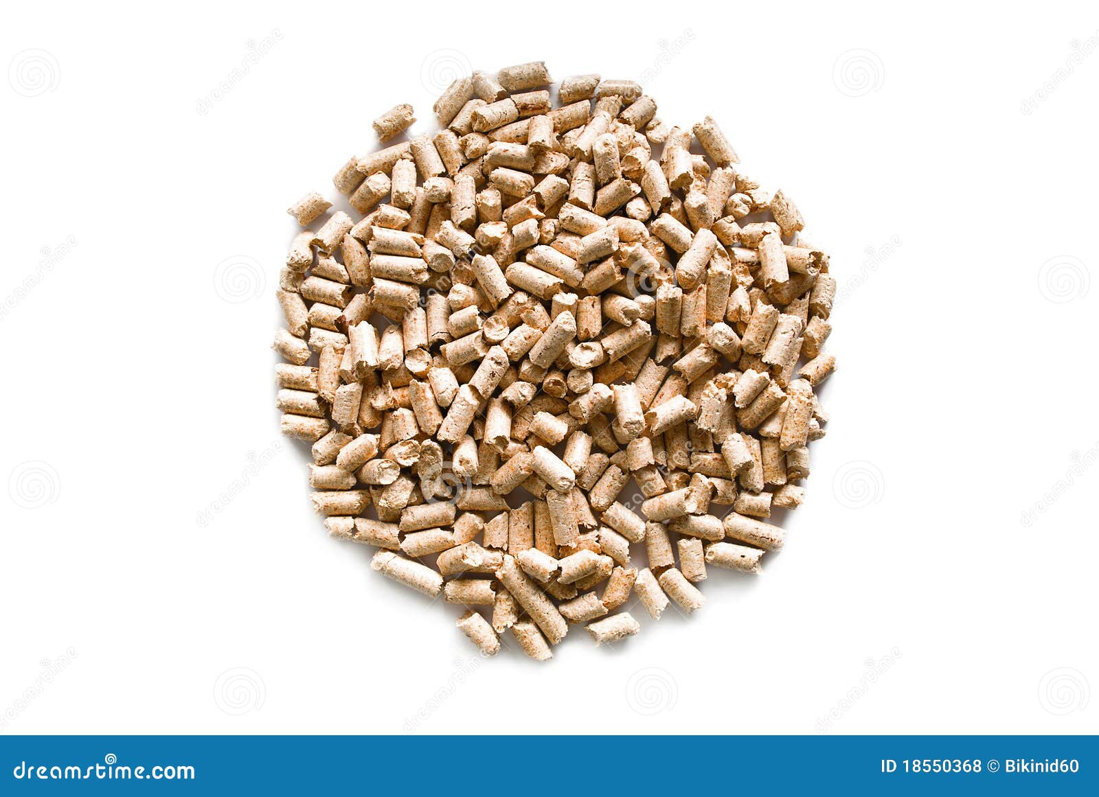 Pellets in a circle. stock photo. Image of sawdust, hardwood - 18550368