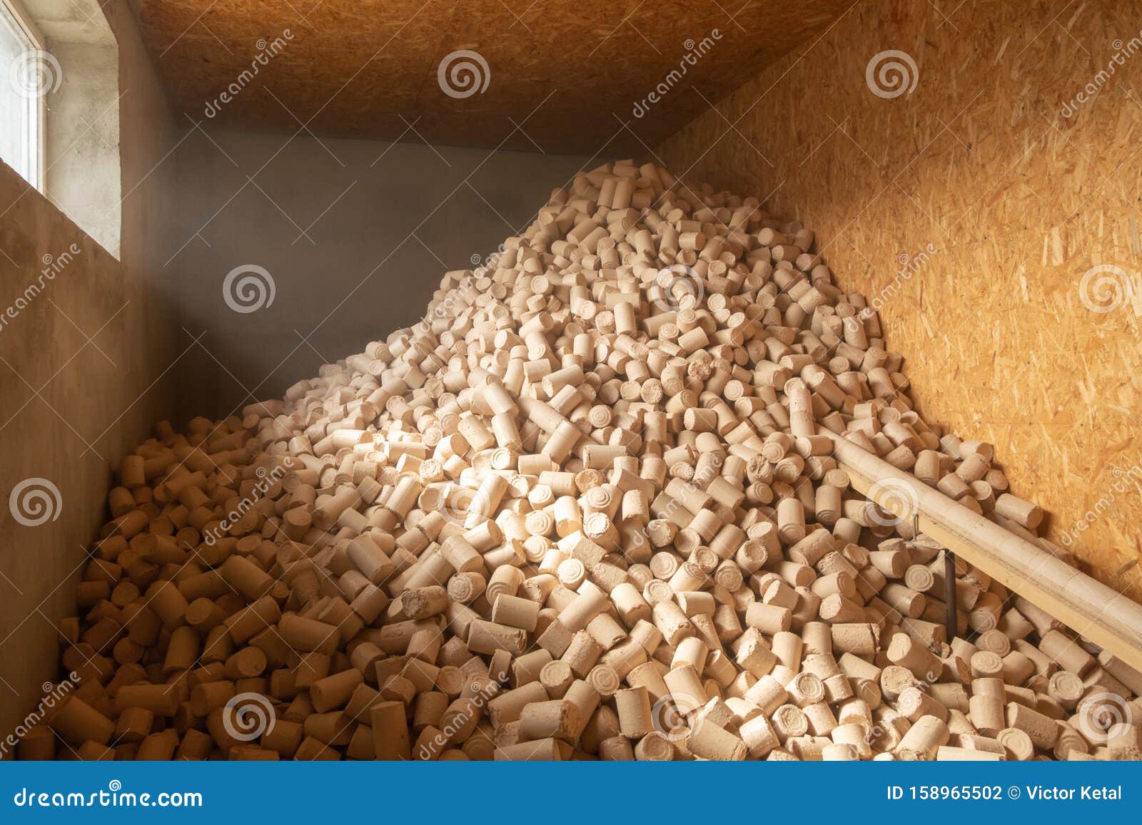 Pellets from Pressed Sawdust, Solid Fuel, Non-waste Technology ...