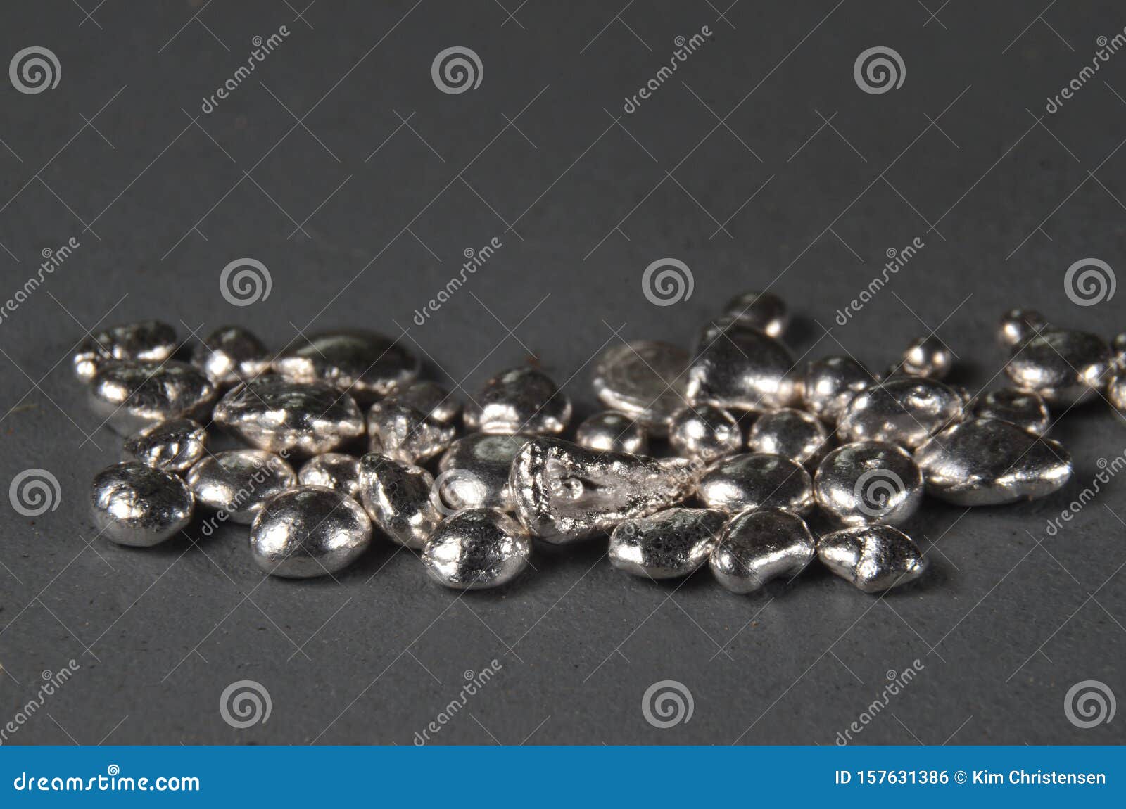 Pellets of Pure Elemental Silver Ag9 Stock Photo - Image of element ...