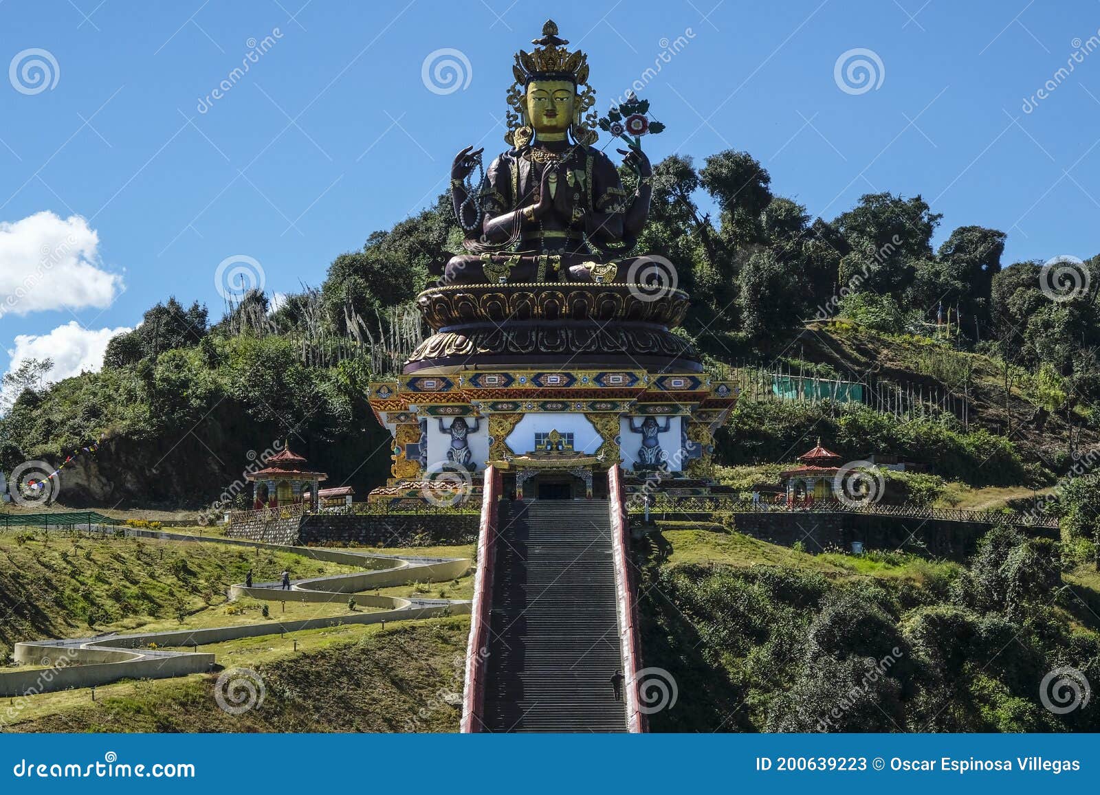 Pelling in Sikkim, India stock image. Image of tourist - 200639223