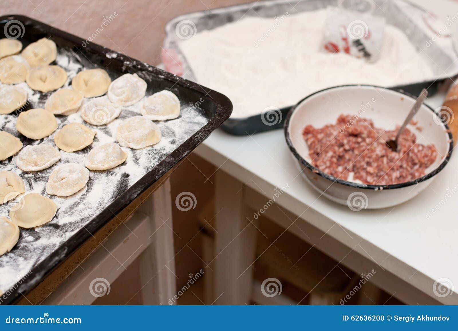 Pelmeni stock photo. Image of food, cooking, traditional - 62636200