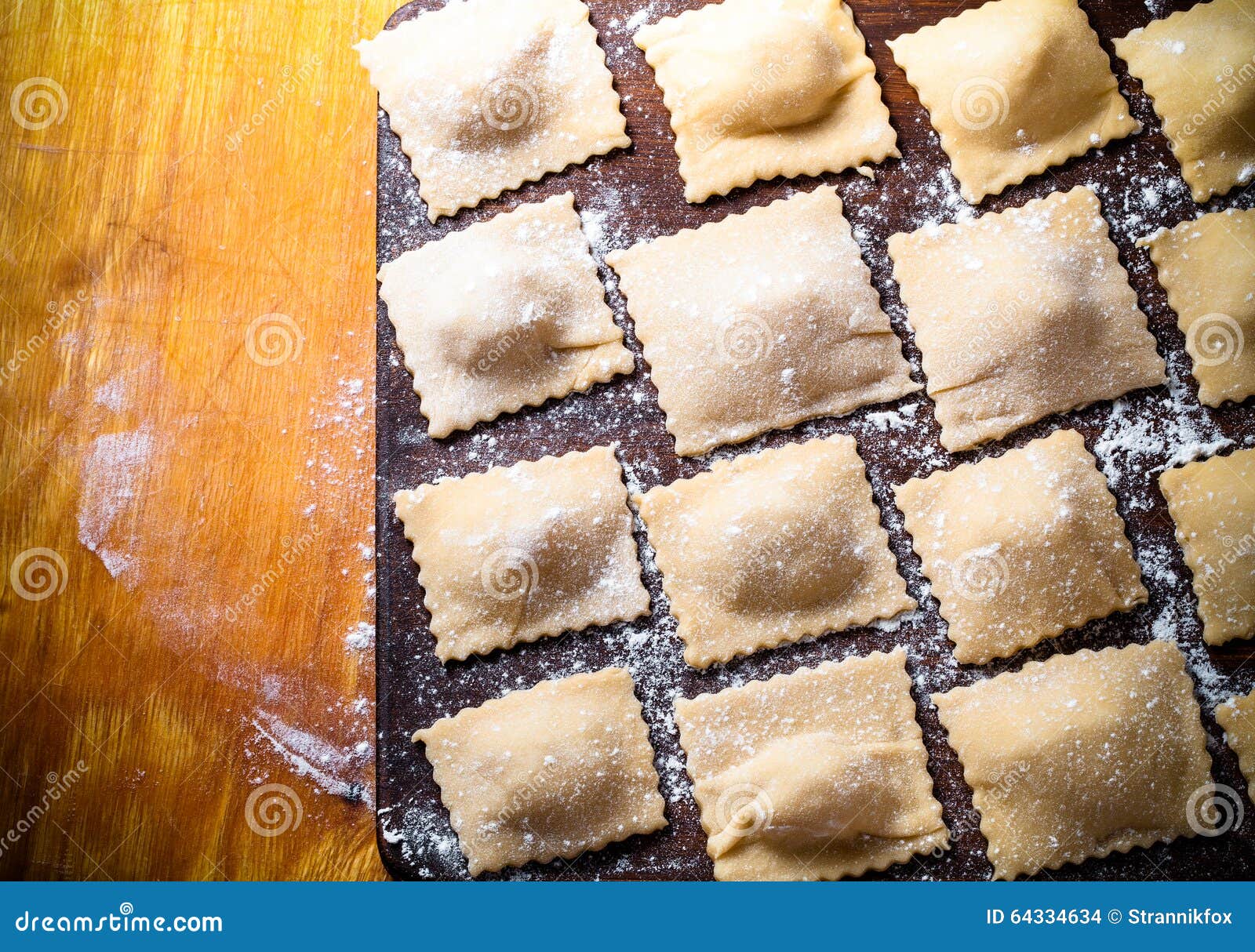 Pelmeni - Russian Ravioli. Cooking Process Stock Photo - Image of ...