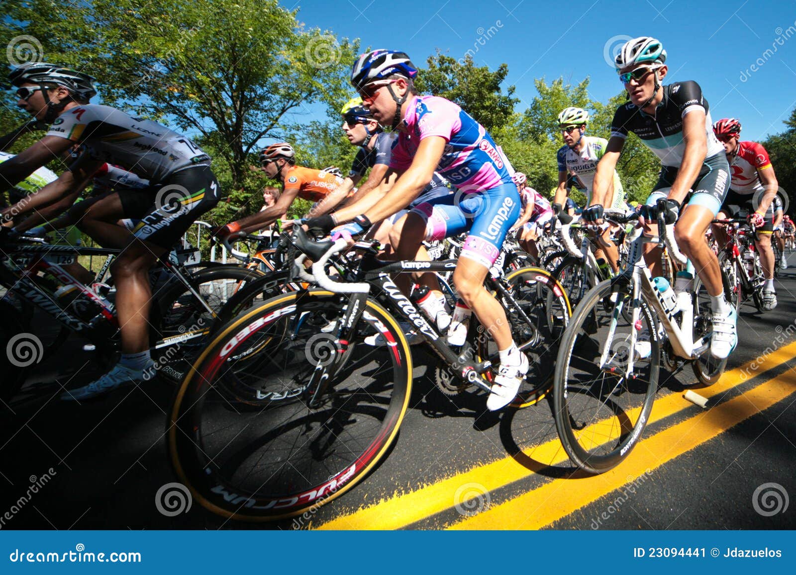 The Peloton racing editorial photo. Image of exercise - 23094441
