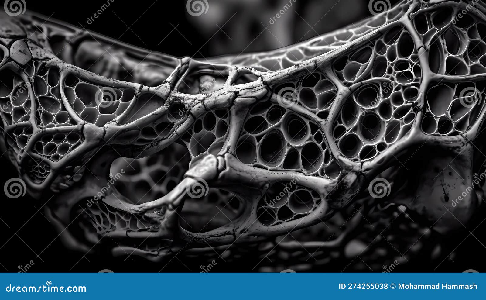 Pelvic Bone Macro Shot, Made with Generative AI Stock Illustration ...