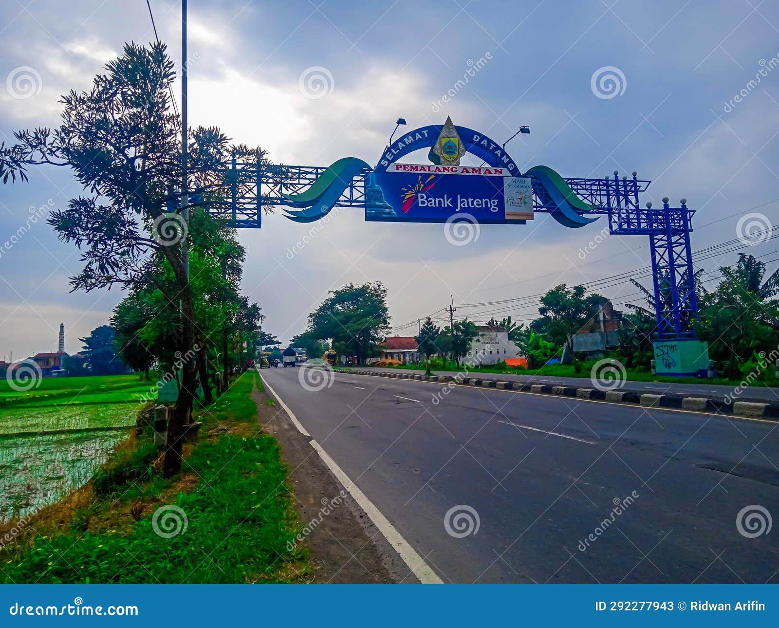 Pemalang, Indonesia - April, 2022 : the Inter-city Border Gate on the ...