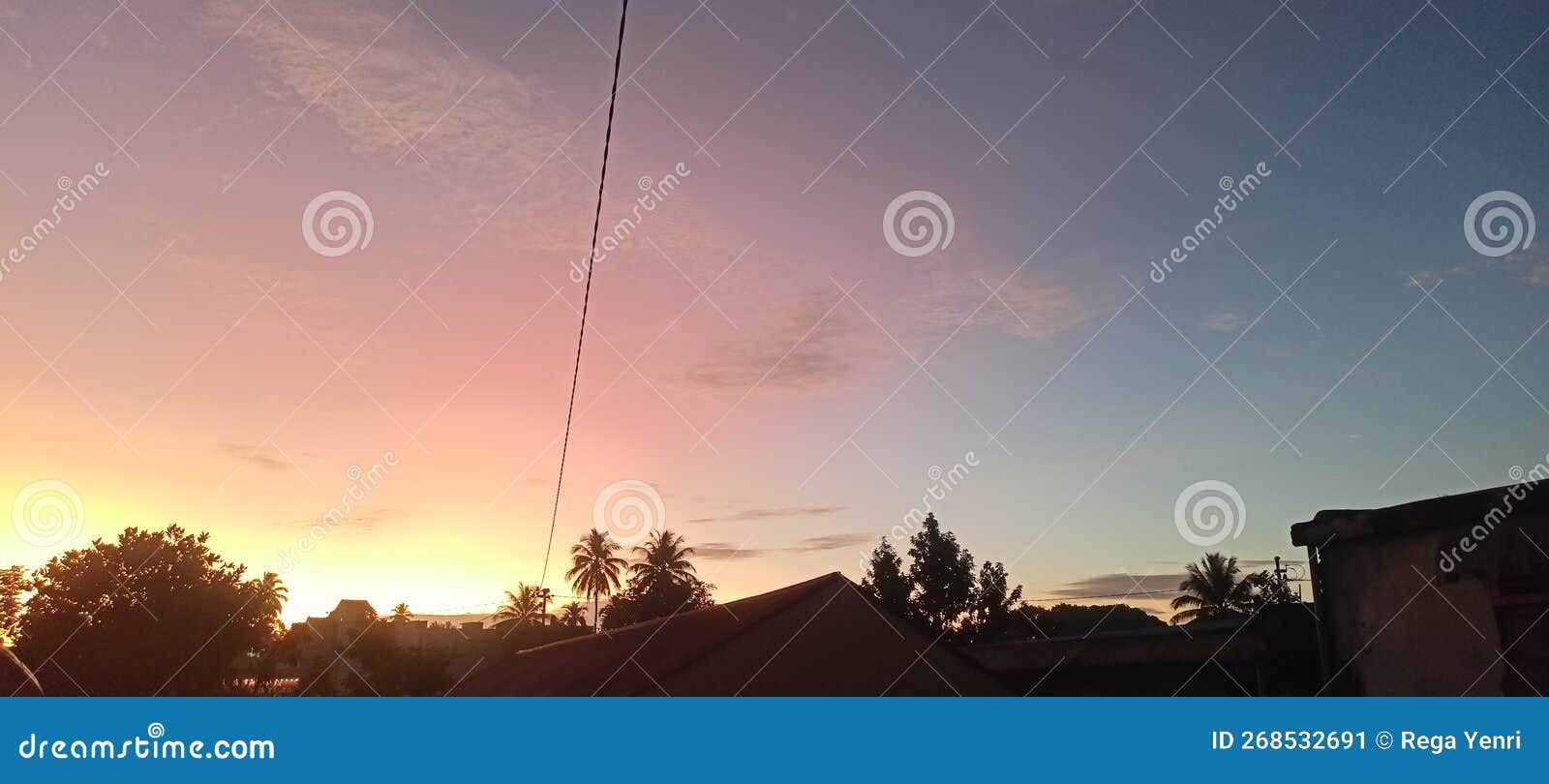 ;sky View at Dawn& X29; Stock Image - Image of sunset, tower: 268532691