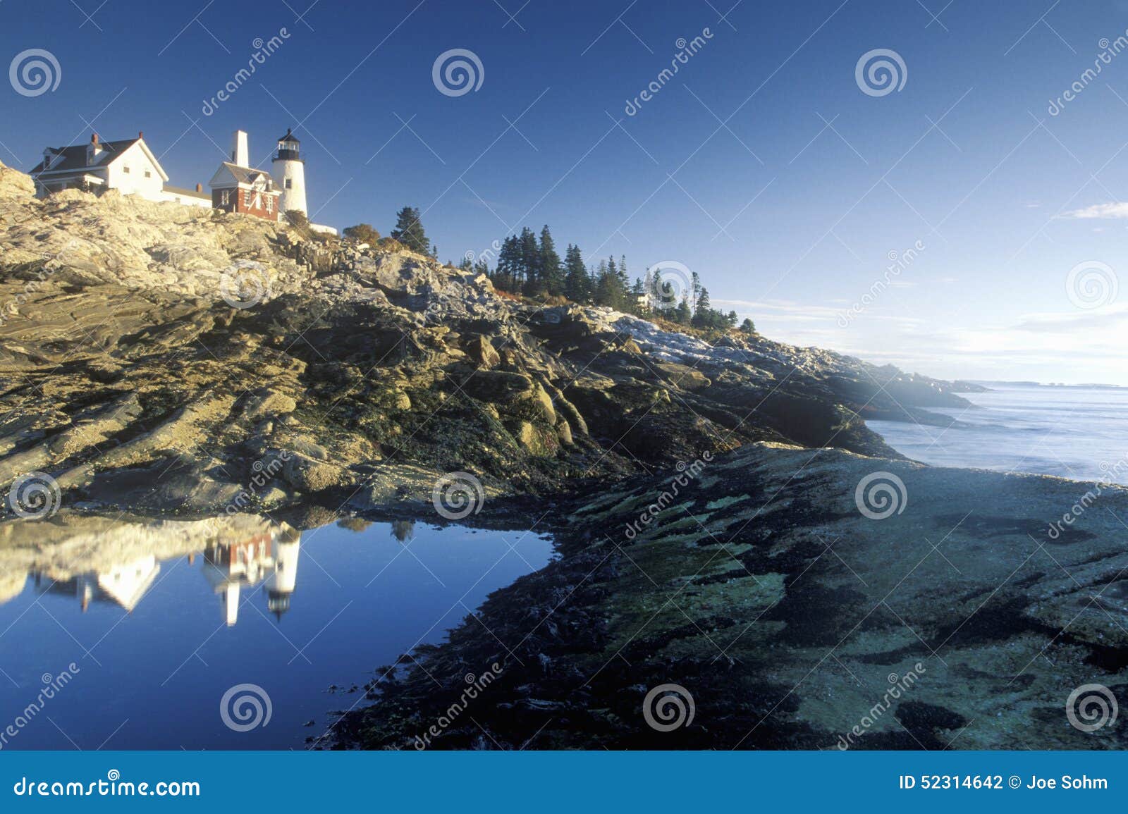 Pemaquid Point Lighthouse, ME Stock Photo - Image of built, lighthouses ...