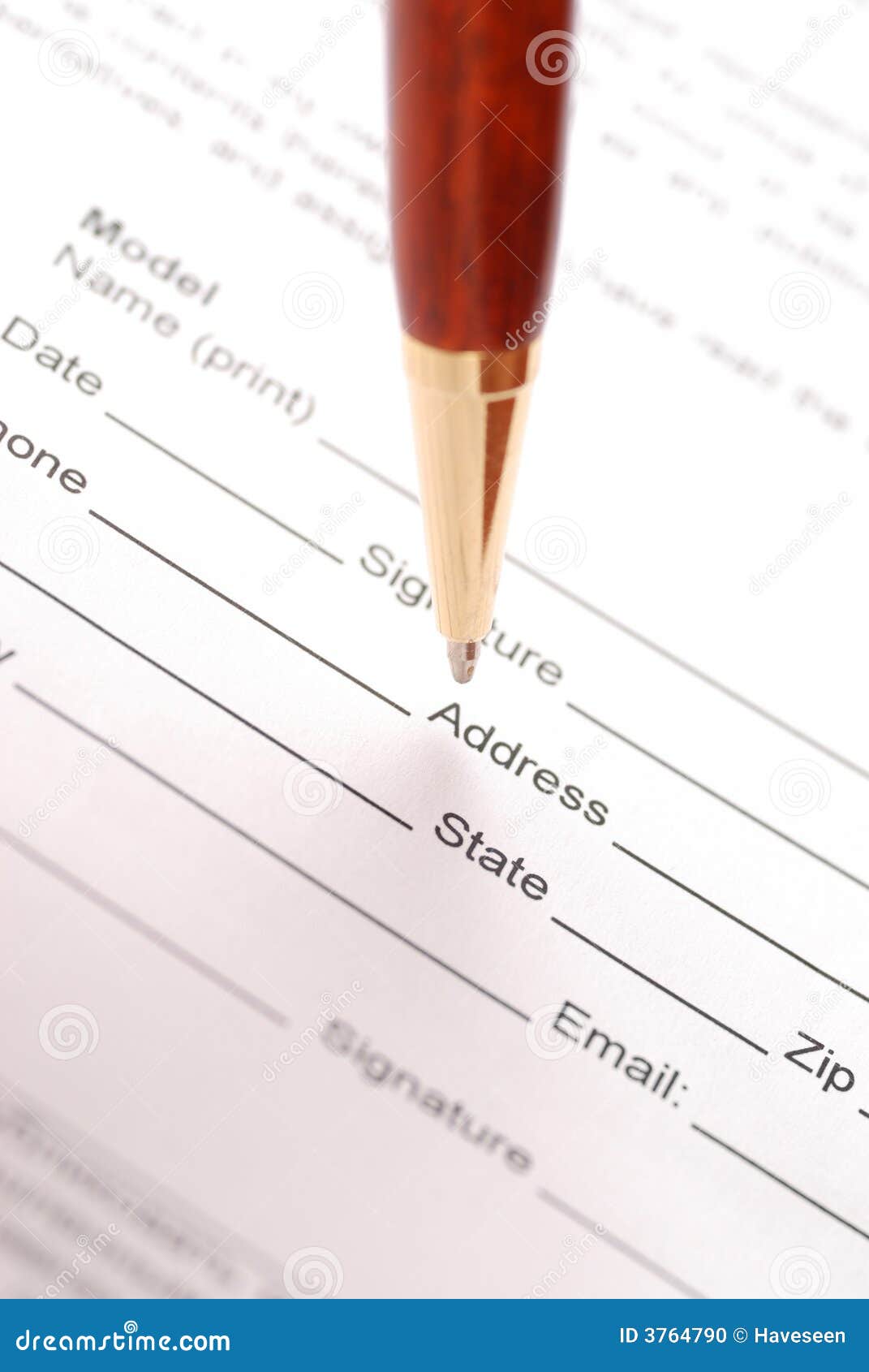 Pen stock photo. Image of macro, sign, signing, documents - 3764790