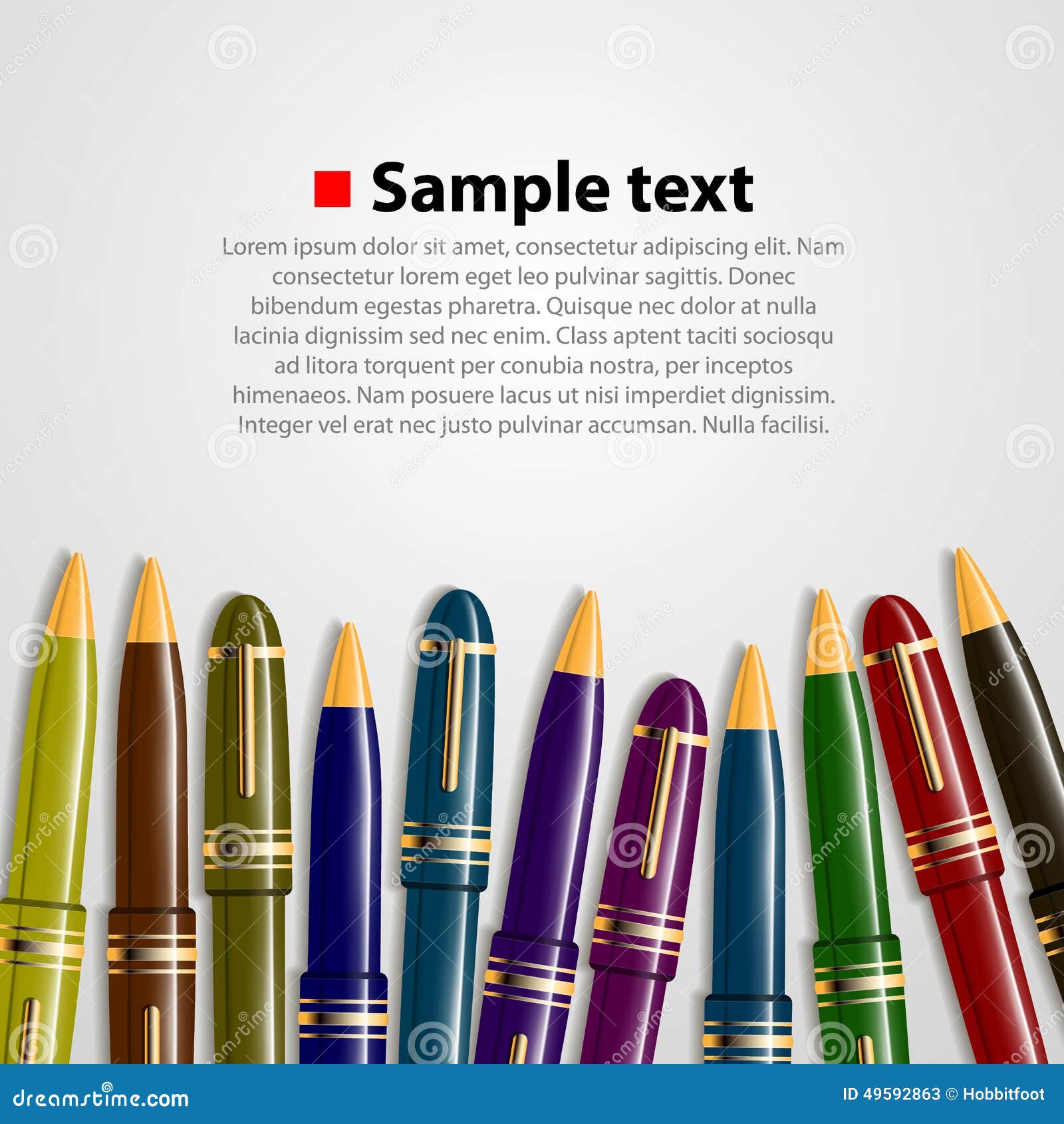 Pen background stock vector. Illustration of isolated - 49592863