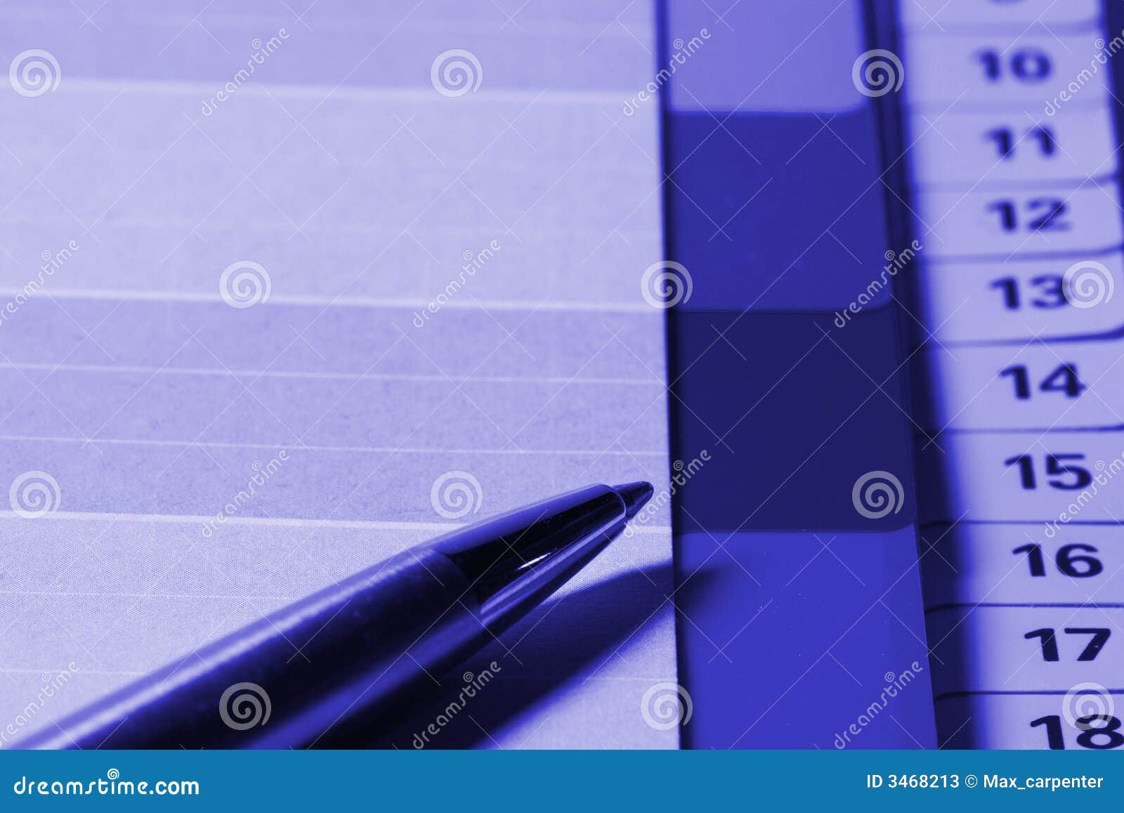Pen Ballpoint And Blank Picture. Image: 3468213