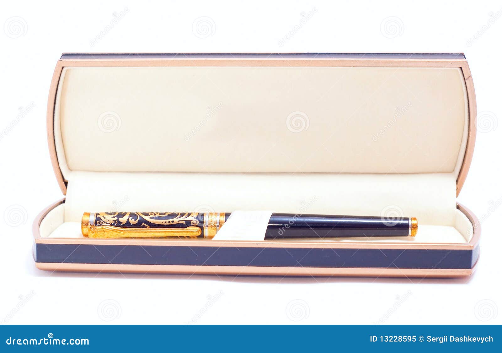 Pen in black box stock image. Image of style, crate, small - 13228595