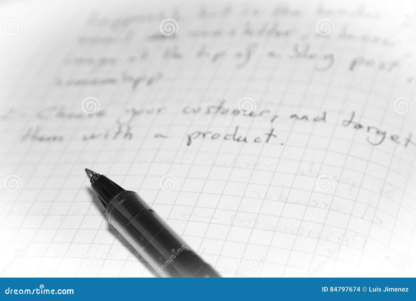 Pen on blank note book stock photo. Image of lined, letter - 84797674