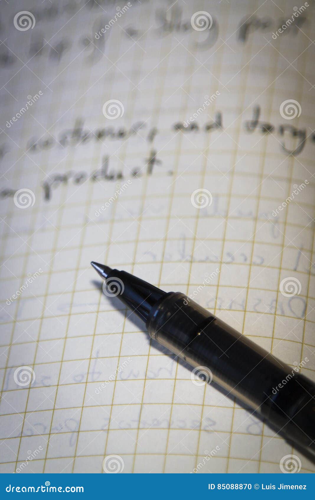 Pen on blank note book stock photo. Image of lined, notebook - 85088870