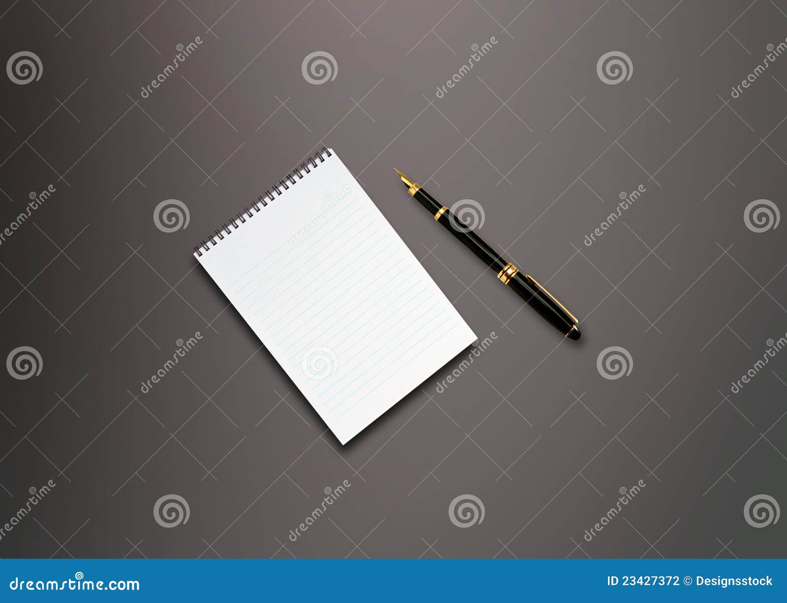 A pen and blank paper stock photo. Image of letter, notebook - 23427372