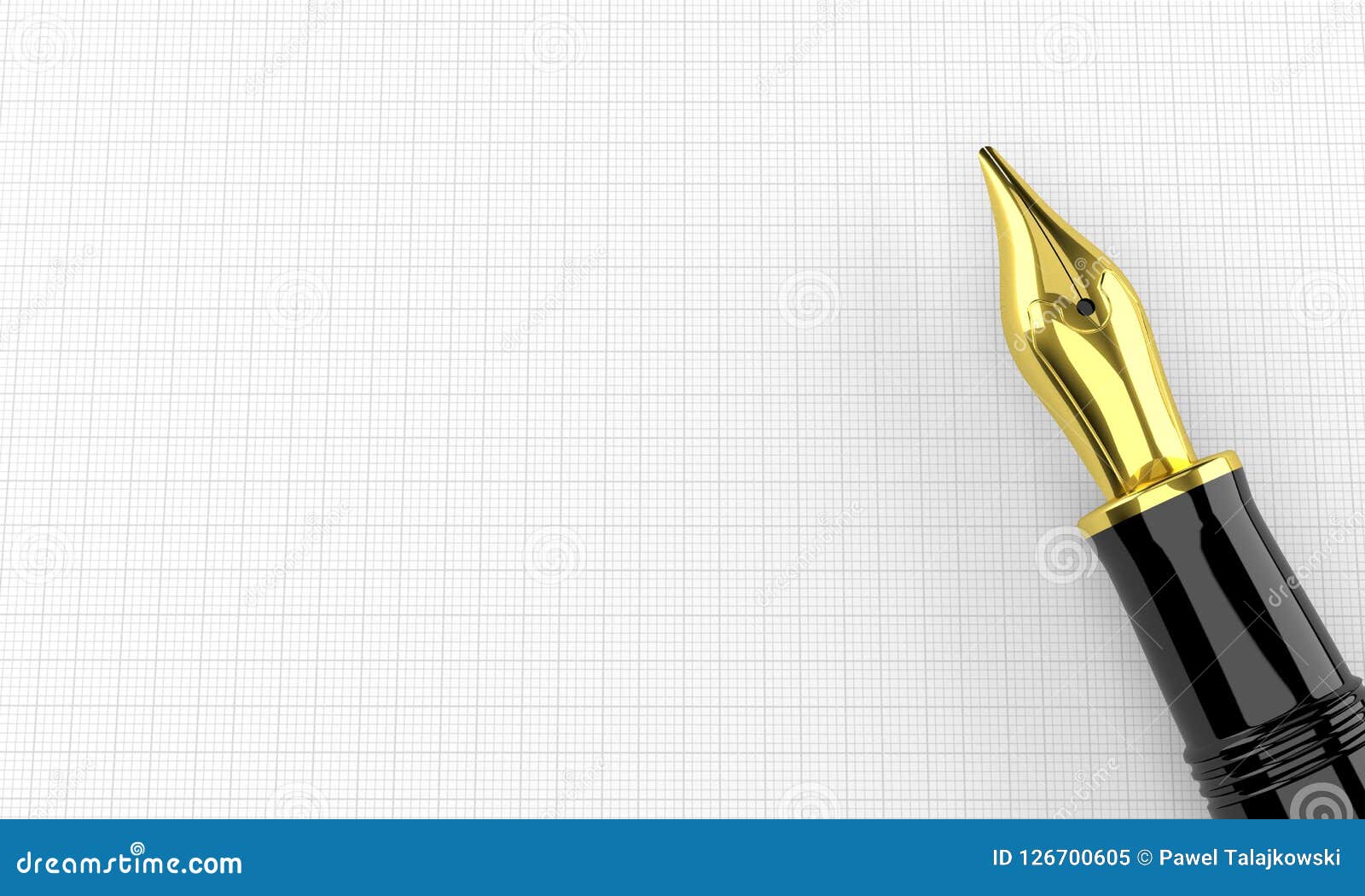 Pen stock illustration. Illustration of paper, luxury - 126700605