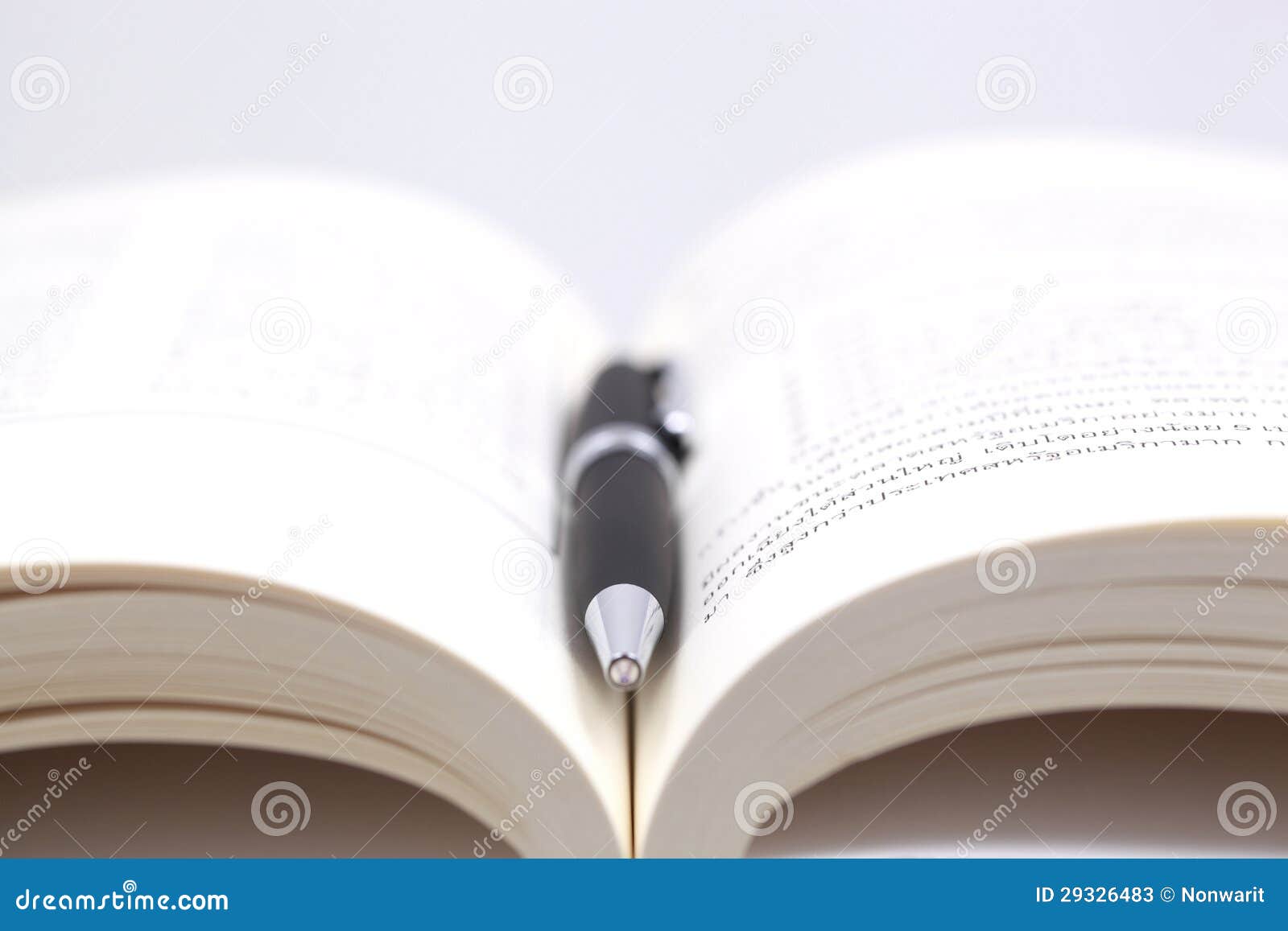 Pen on the book stock image. Image of bookstore, reading - 29326483