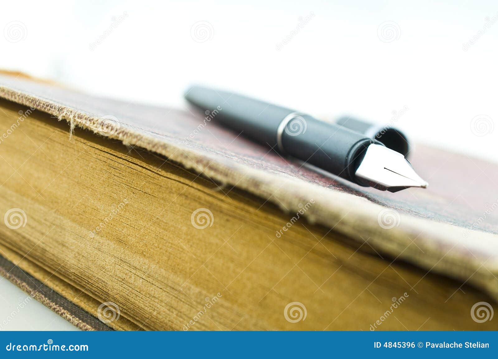 Pen on book stock photo. Image of education, hard, read - 4845396