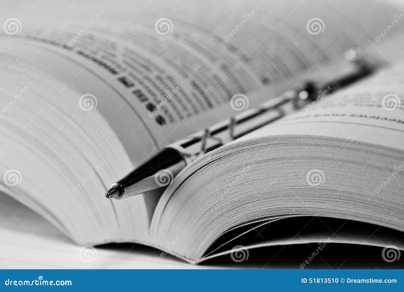 Pen in Book foto de stock. Imagem de ensino, dados, original - 51813510