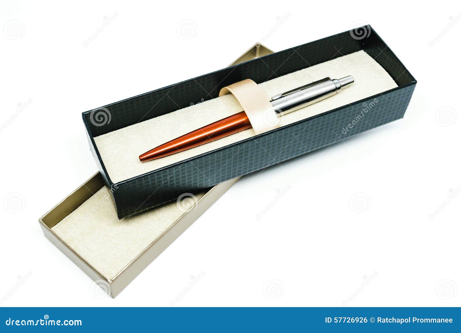 Pen in box stock photo. Image of object, business, black - 57726926