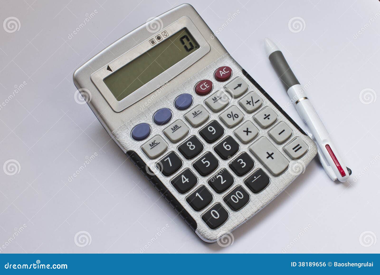 Pen and calculator stock photo. Image of closeup, instrument - 38189656