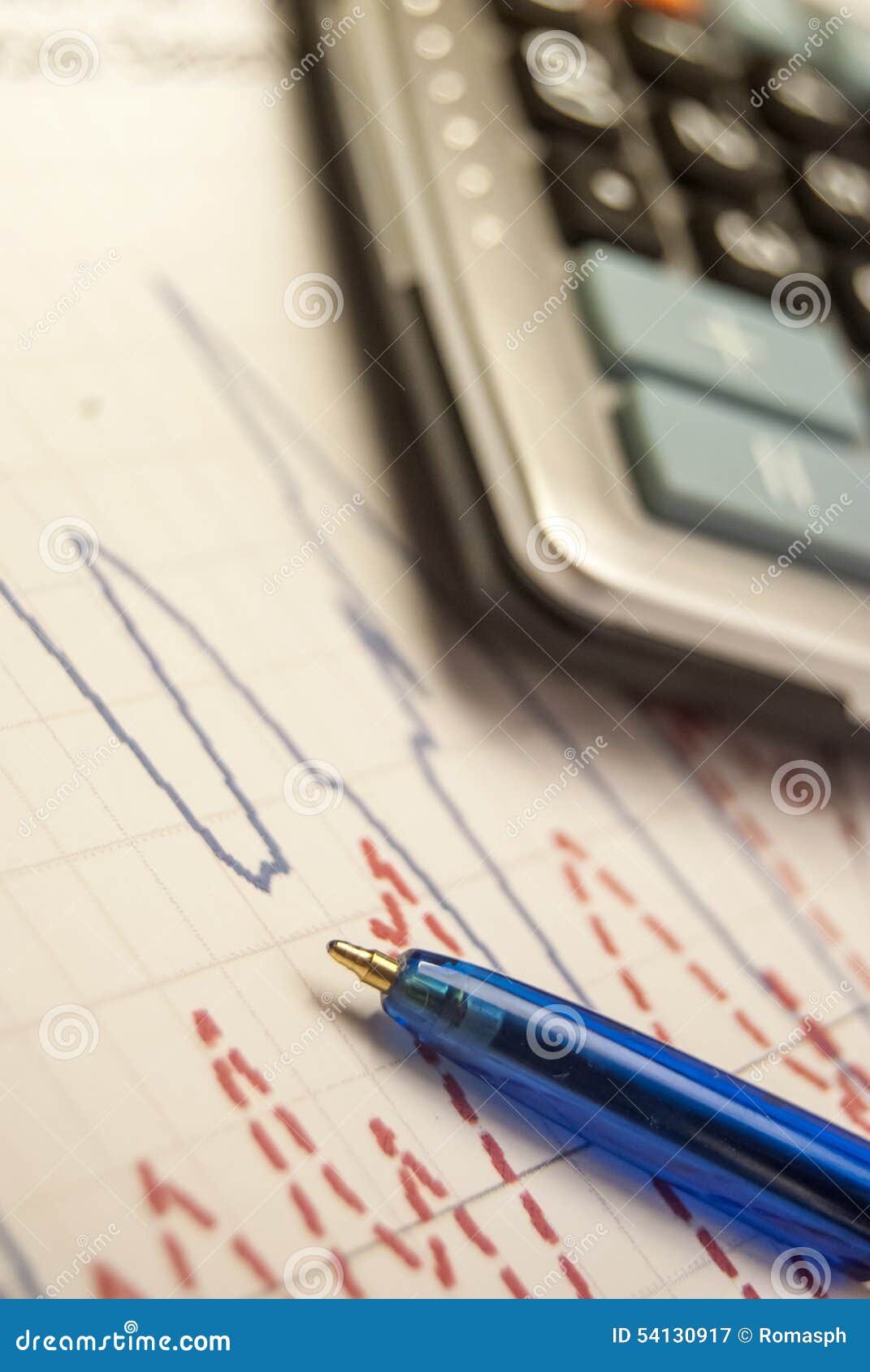 Pen and calculator stock image. Image of clipboard, banking - 54130917
