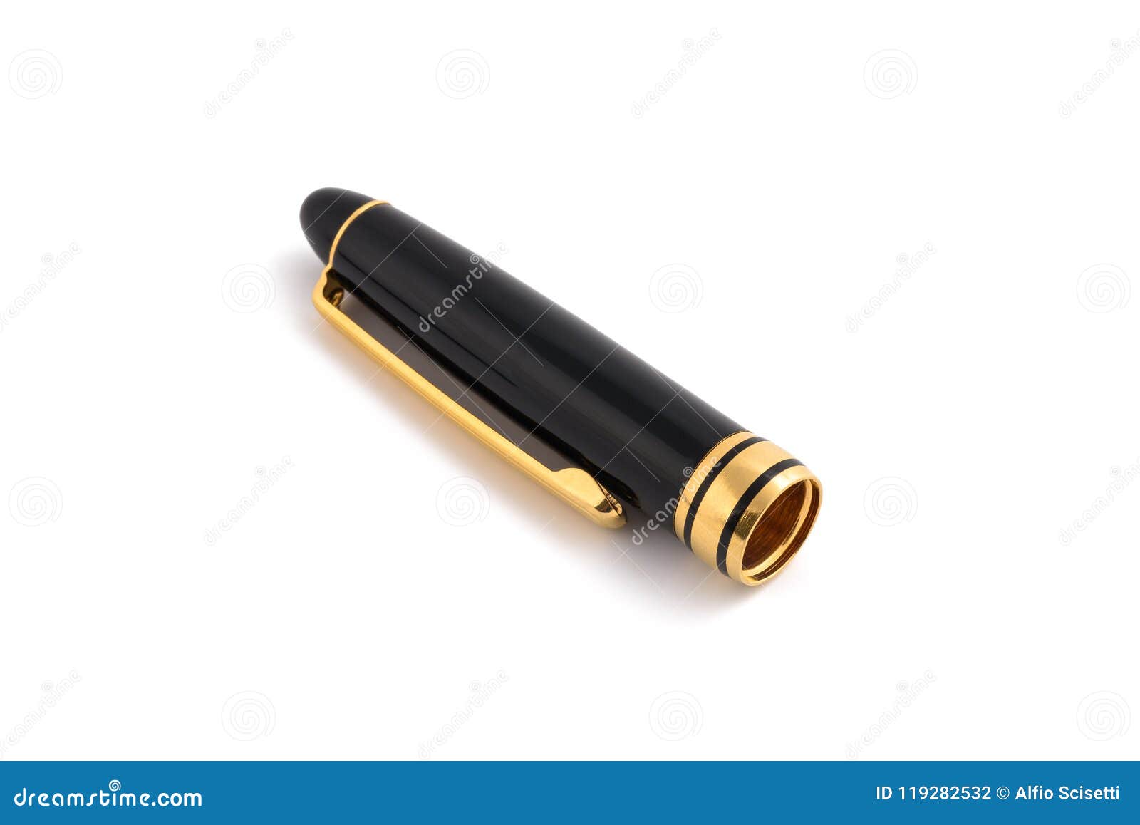 Pen cap stock photo. Image of elegance, black, writer - 119282532