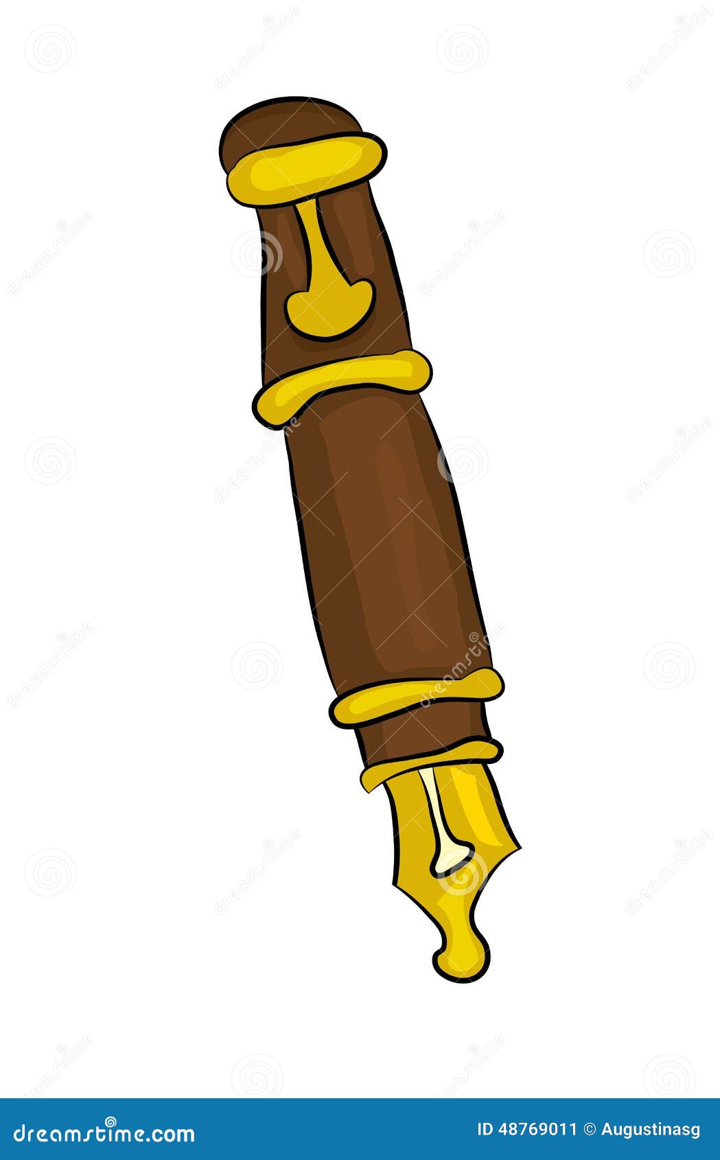 Pen cartoon stock illustration. Illustration of clipart - 48769011