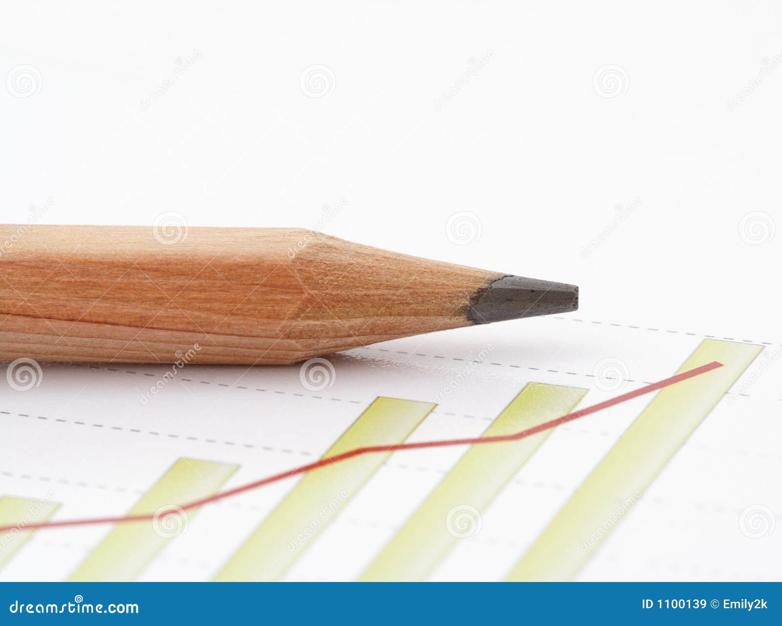Pen on Chart stock image. Image of gain, document, macro - 1100139