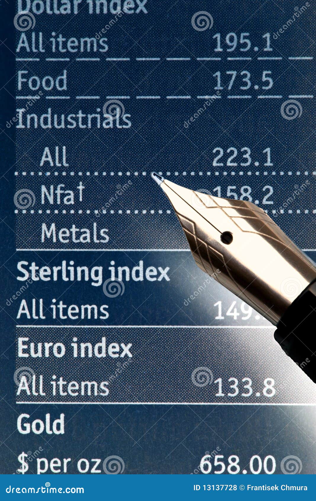 Pen and charts stock photo. Image of figures, management - 13137728