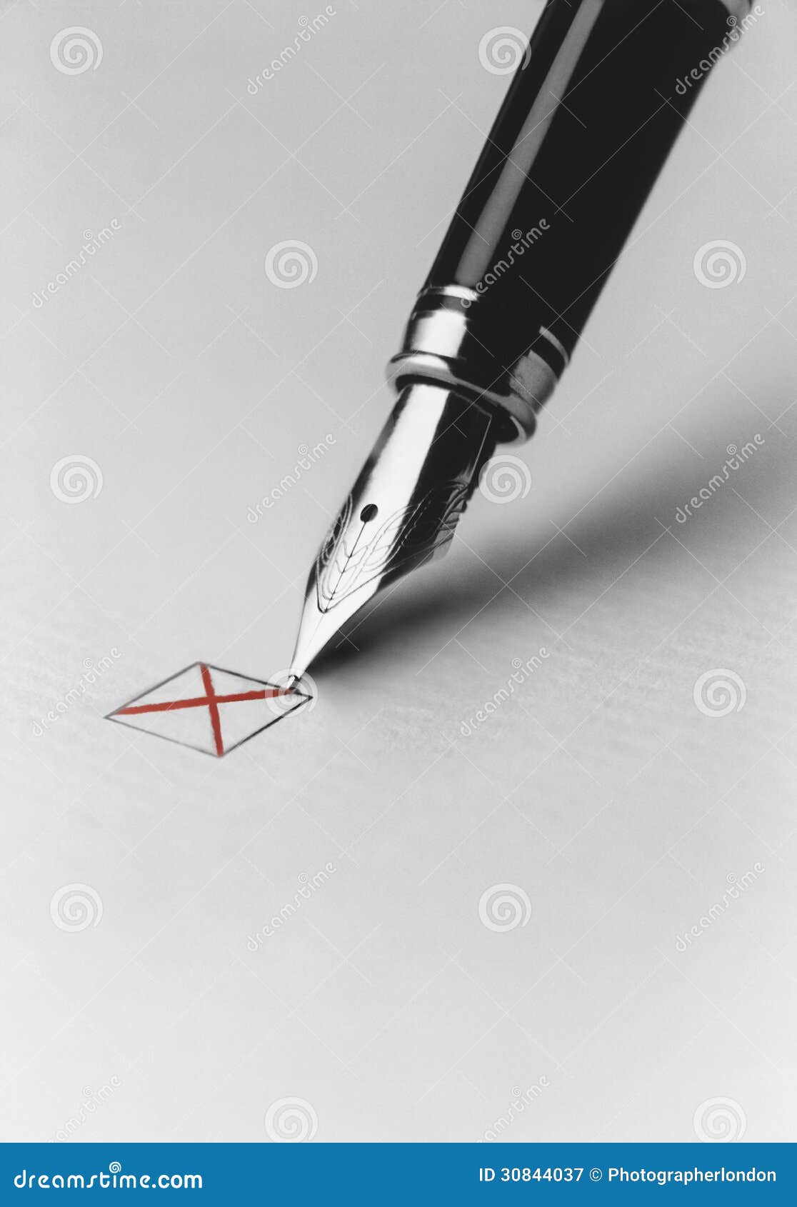 Pen Checking Box stock image. Image of decision, opting - 30844037