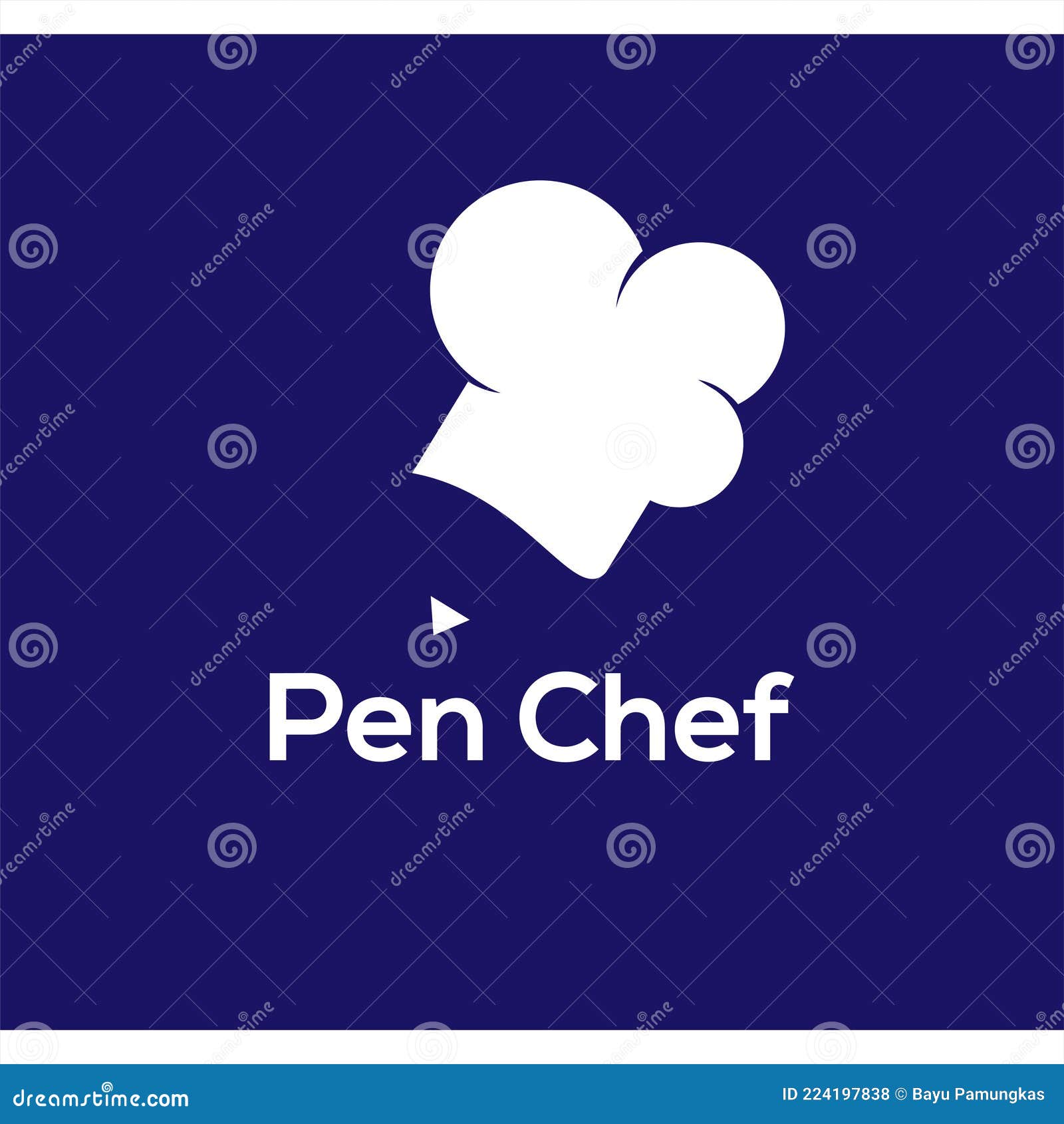 Pen Chef Logo Vector Element. Chef Logo Template Stock Vector ...