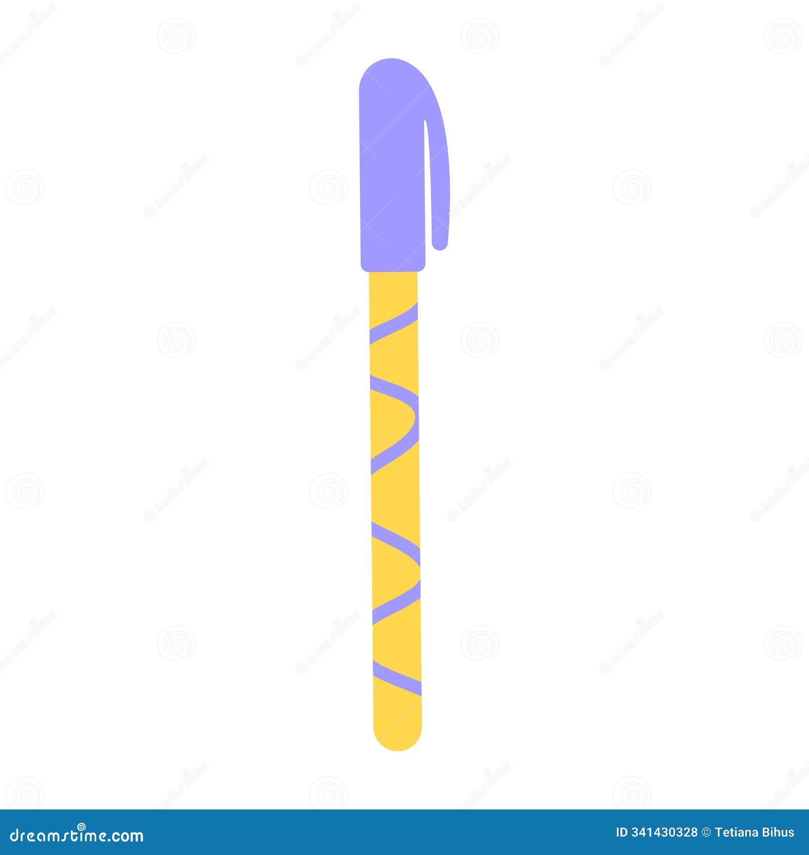 Pen for Children. School Supplies. Vector Illustration Stock ...