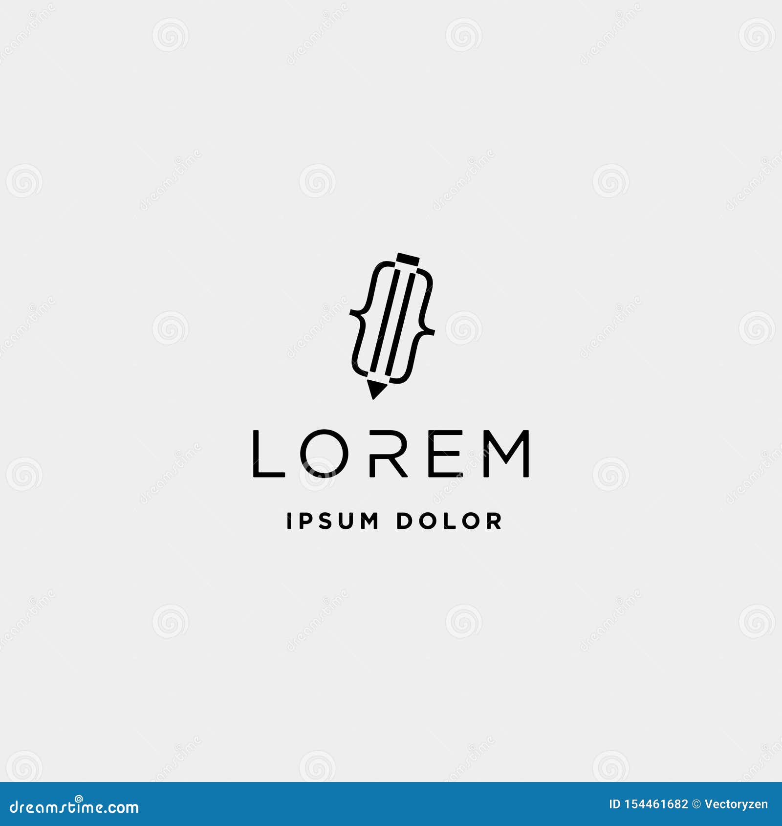 Pen Code Logo Design Vector Writer Coding Symbol Stock Vector ...