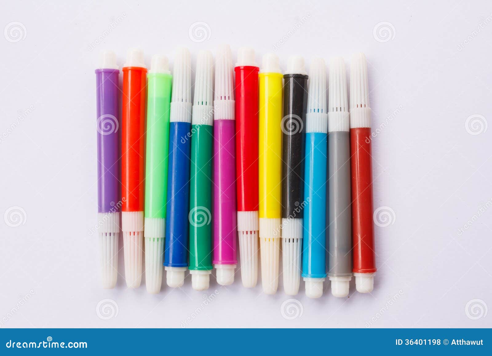 Pen color stock photo. Image of multicolored, brown, yellow - 36401198
