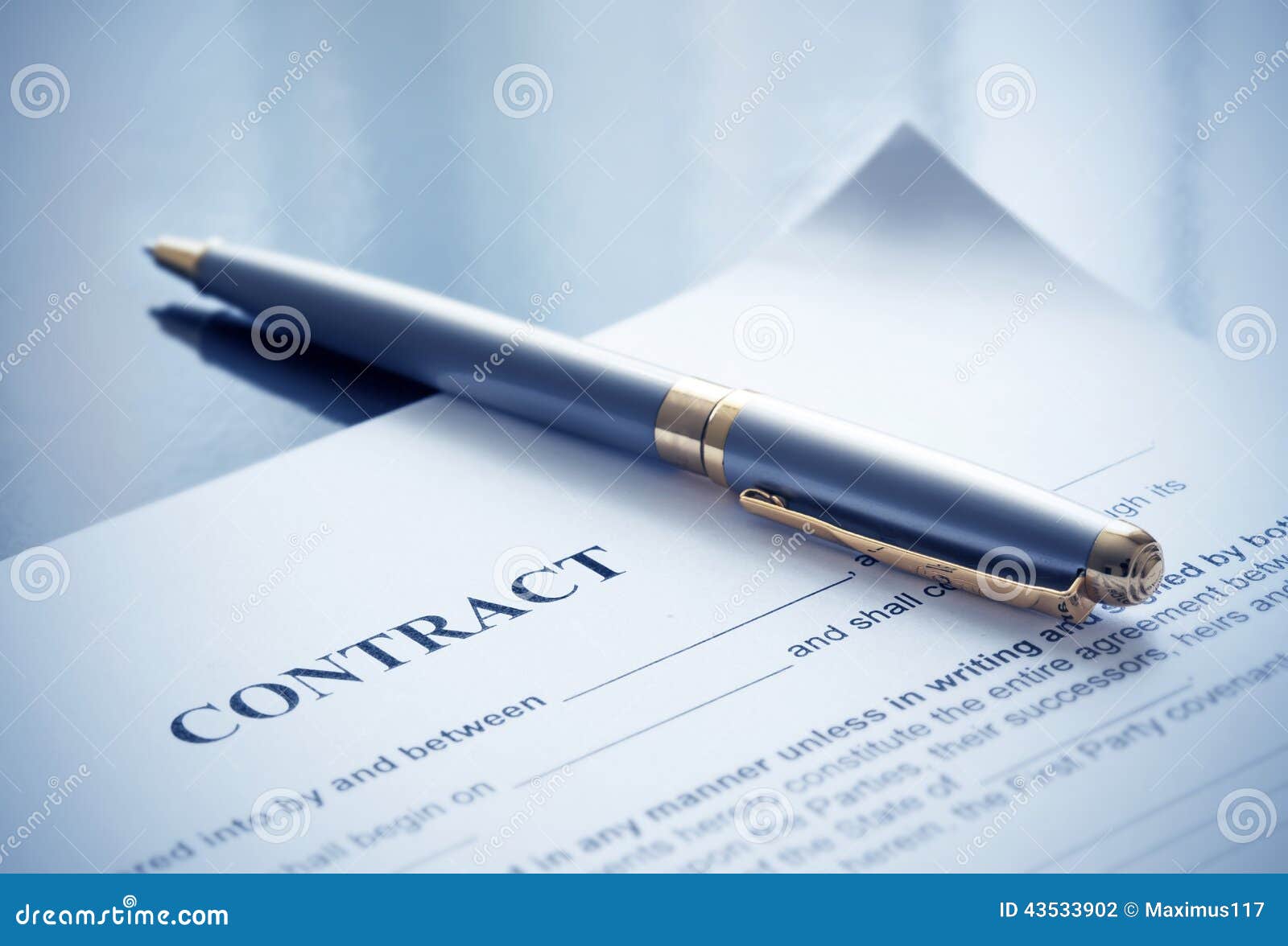 Pen on contract papers stock photo. Image of workplace - 43533902