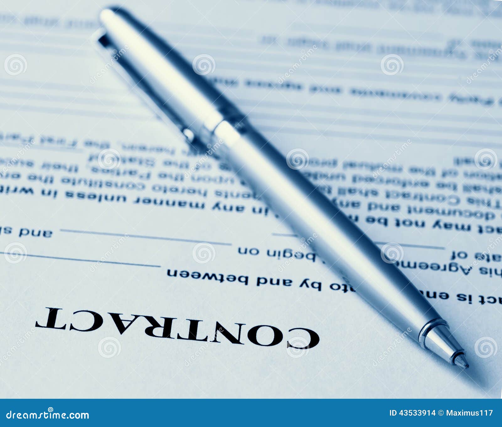 Pen on contract papers stock photo. Image of selective - 43533914