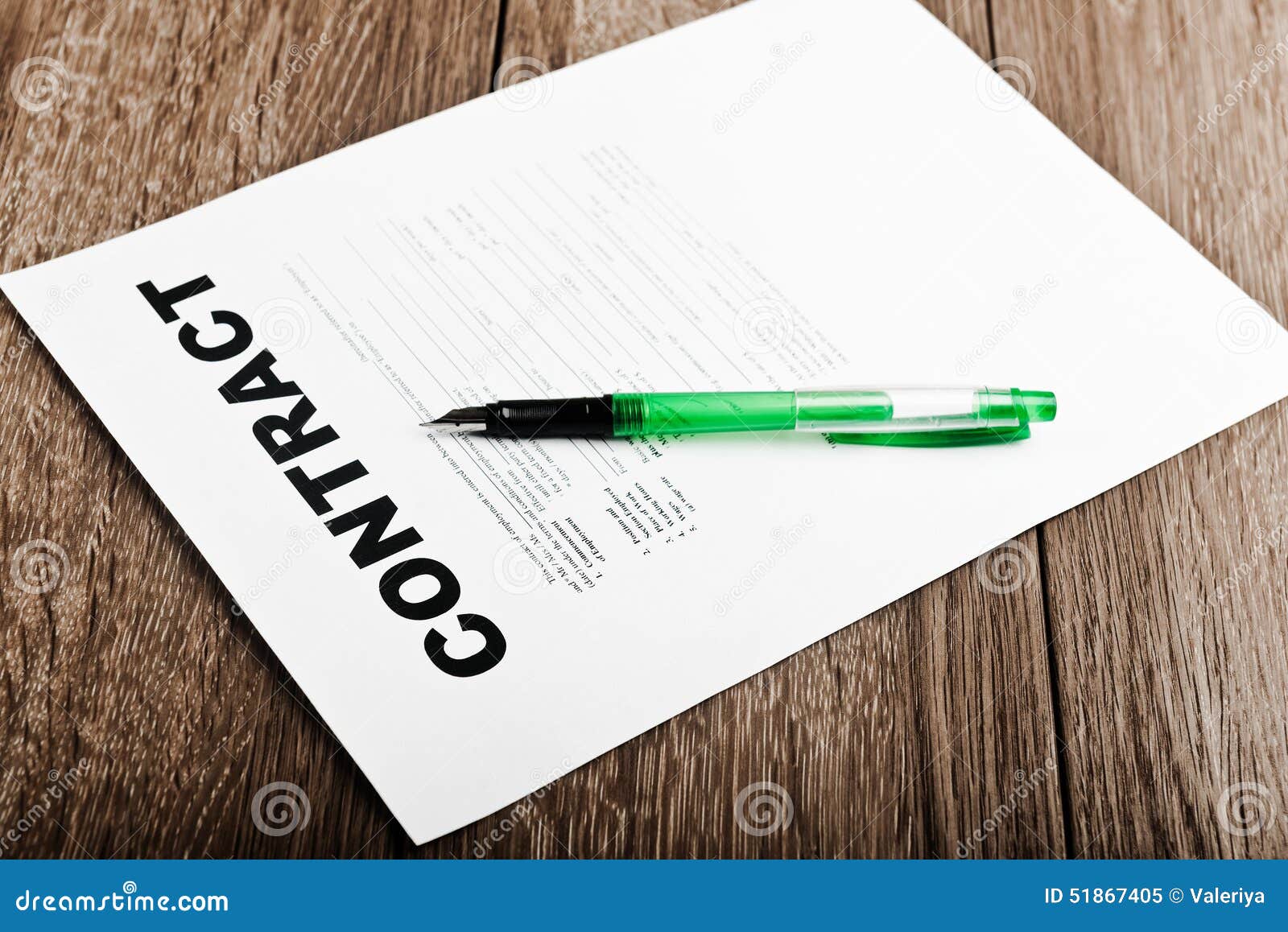 Pen and contract papers stock image. Image of writing - 51867405