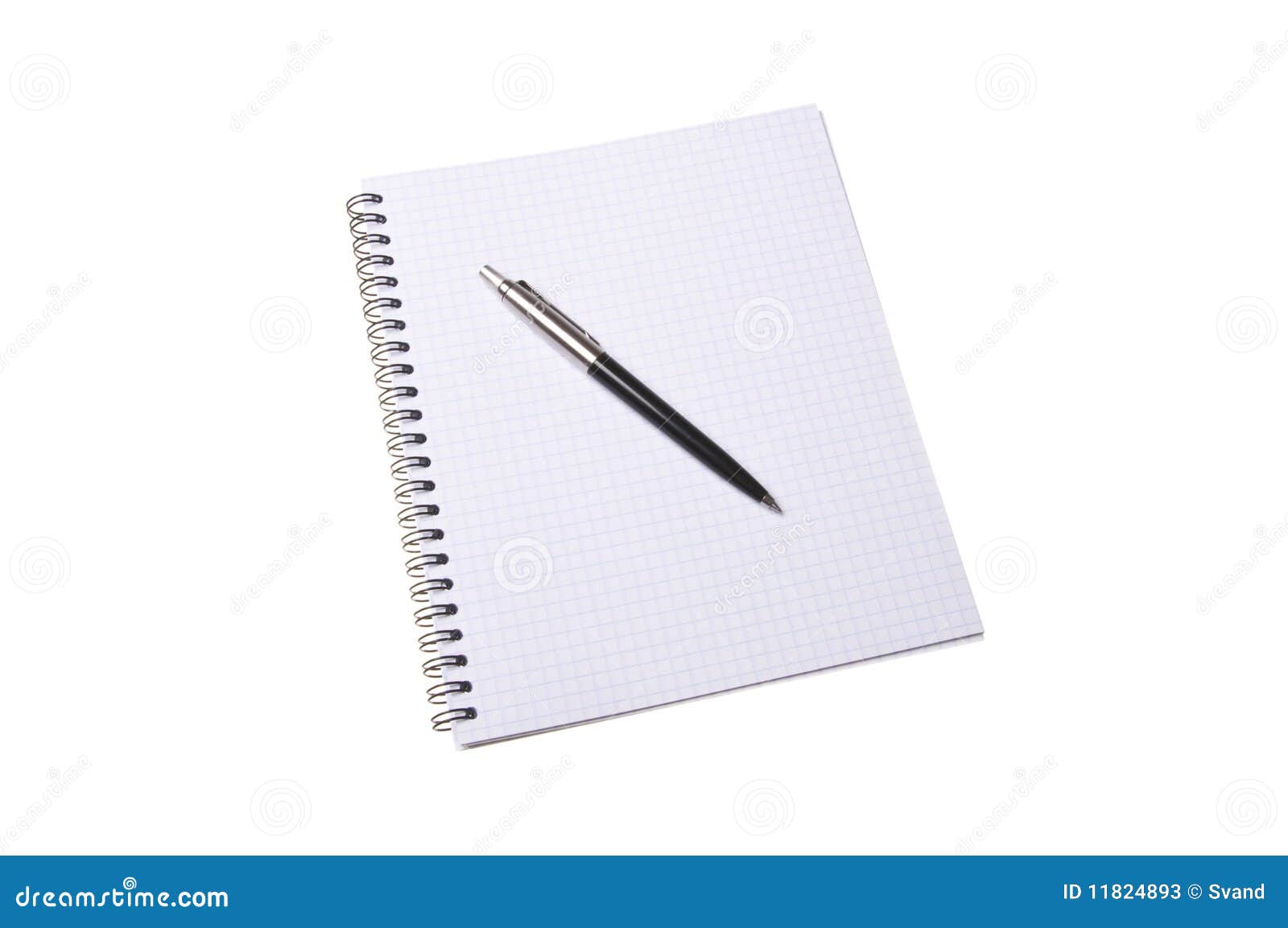 Pen on copybook stock image. Image of organizer, bind - 11824893